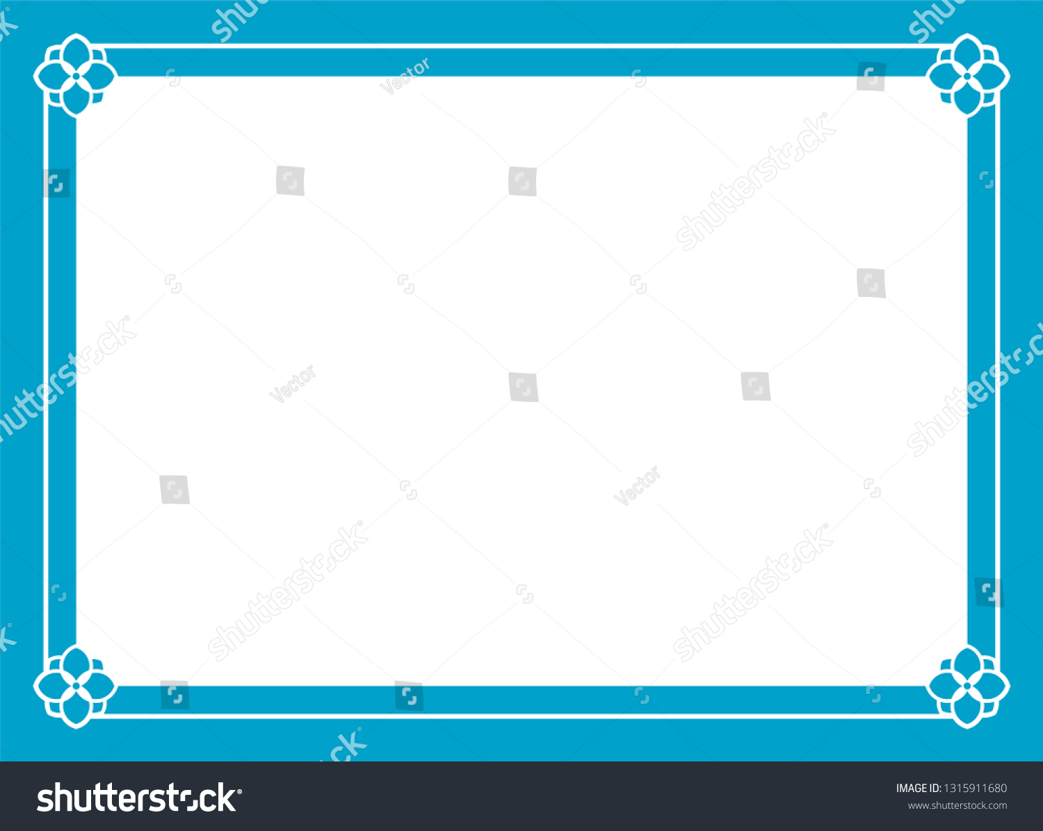 Vector Vintage Simple Border Frame Text: เวกเตอร์สต็อก (ปลอดค่า ...