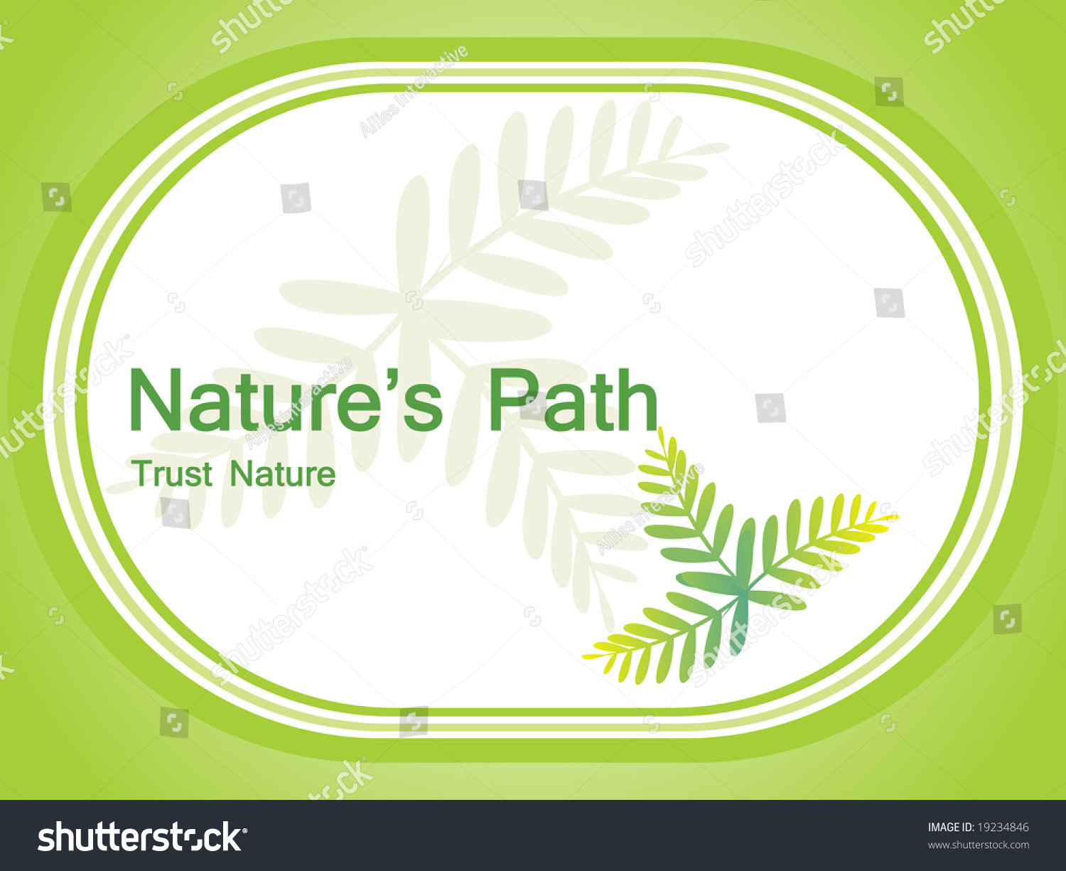 Vector Wallpaper Ecology Frame Series Design Stock Vector (Royalty Free ...
