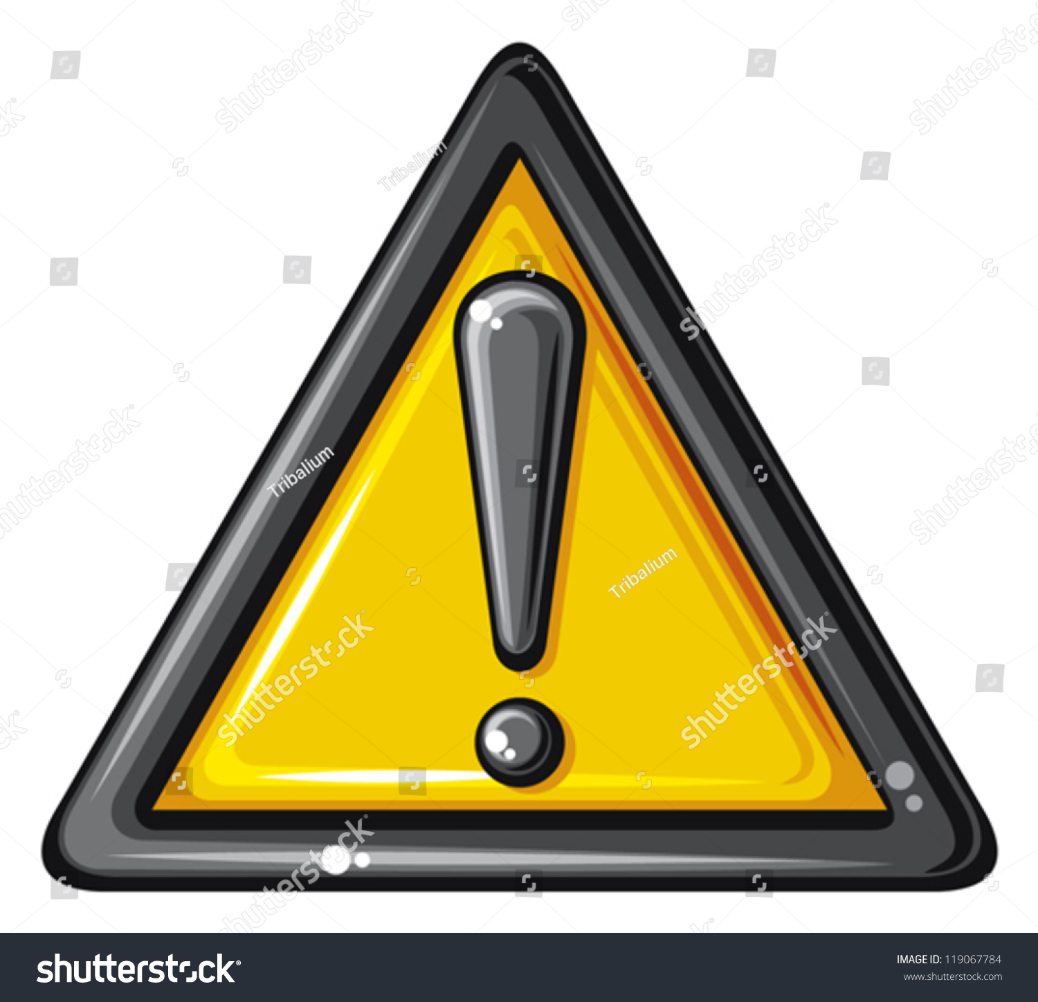 Vector Warning Sign Exclamation Point Stock Vector (Royalty Free) 119067784