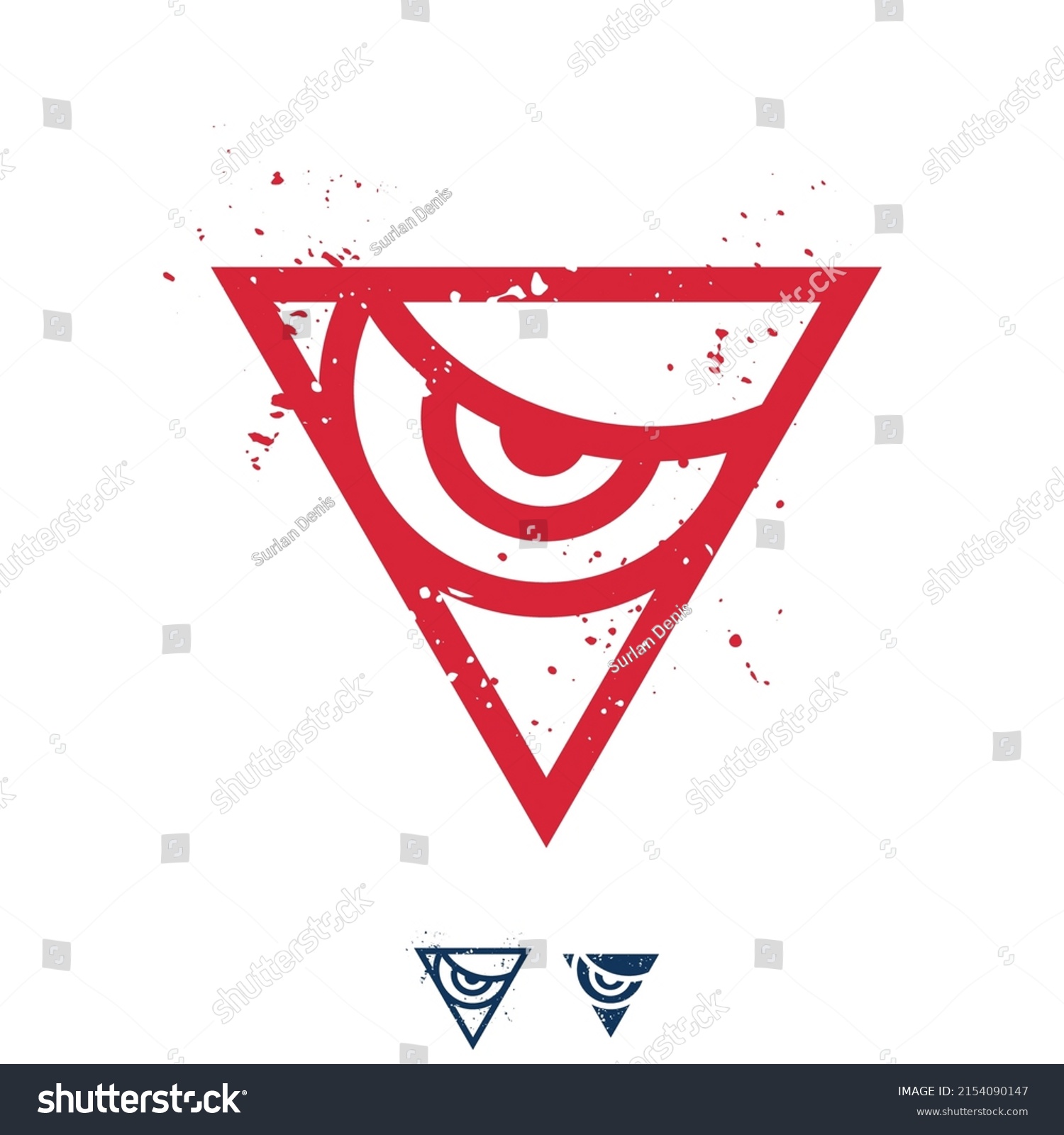 Vector Watchfull Eye Logo Icon Stock Vector (Royalty Free) 2154090147 ...