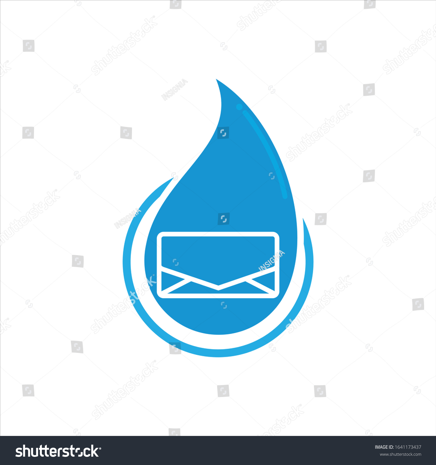 Vector Water Theme Logo Icon Design Stock Vector (Royalty Free ...