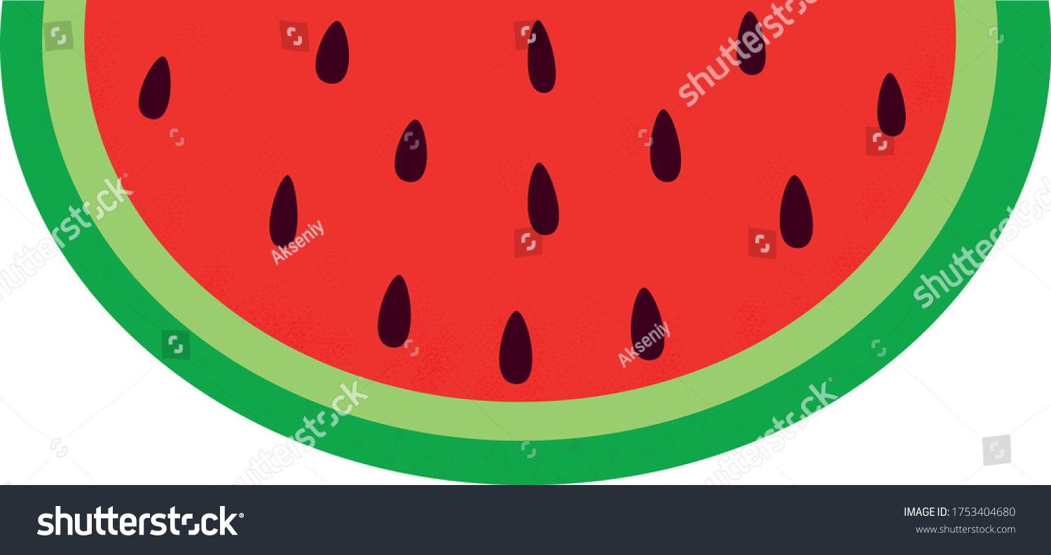 Vector Watermelon Slice Isolated Illustration Stock Vector (Royalty ...