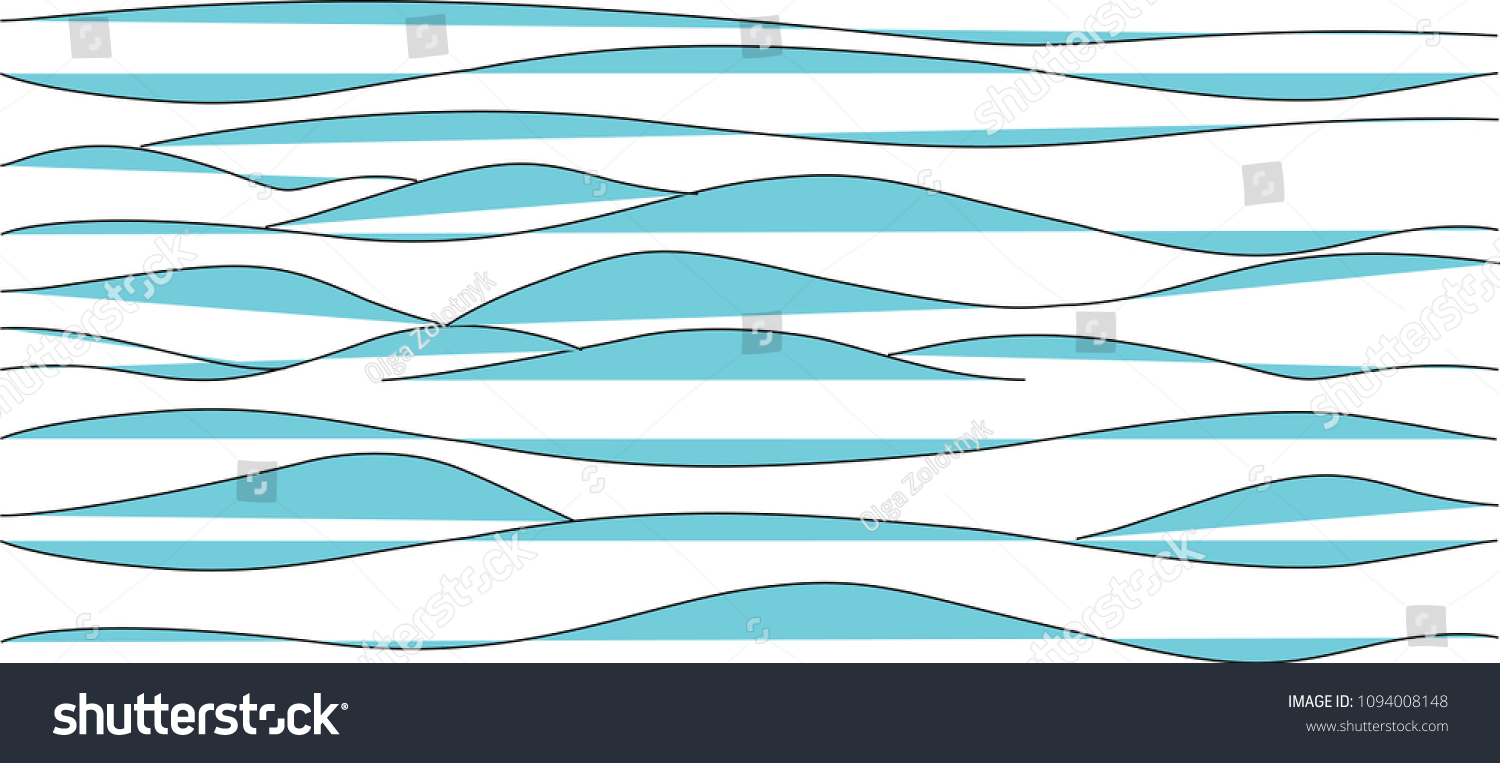 Vector Waves Graphic Drawing Stock Vector (Royalty Free) 1094008148 ...