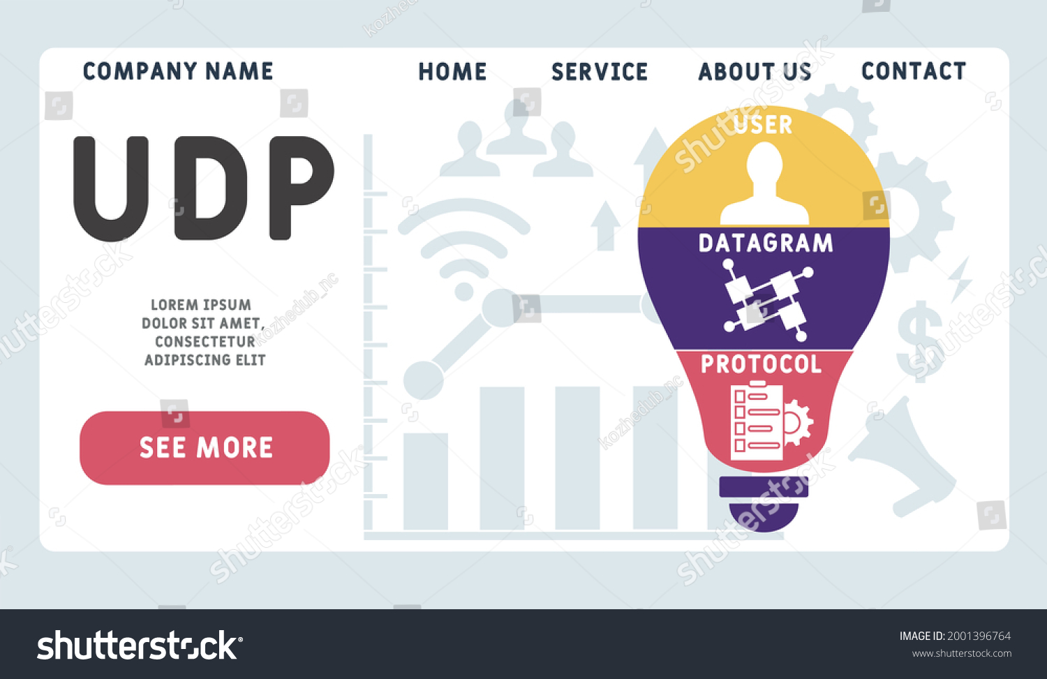Vector Website Design Template Udp User: เวกเตอร์สต็อก (ปลอดค่า ...