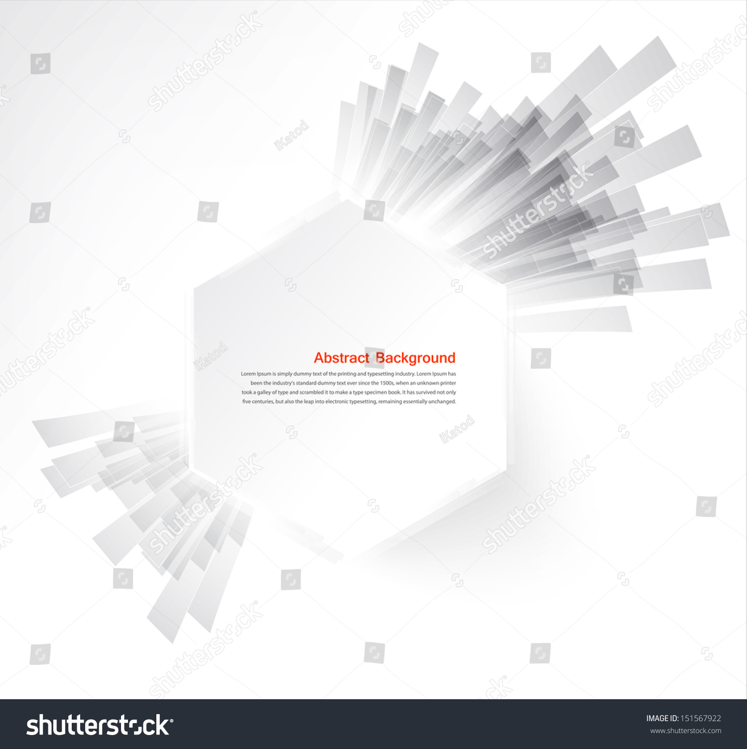Vector White Hexagon Ray Explosion Stock Vector (Royalty Free ...