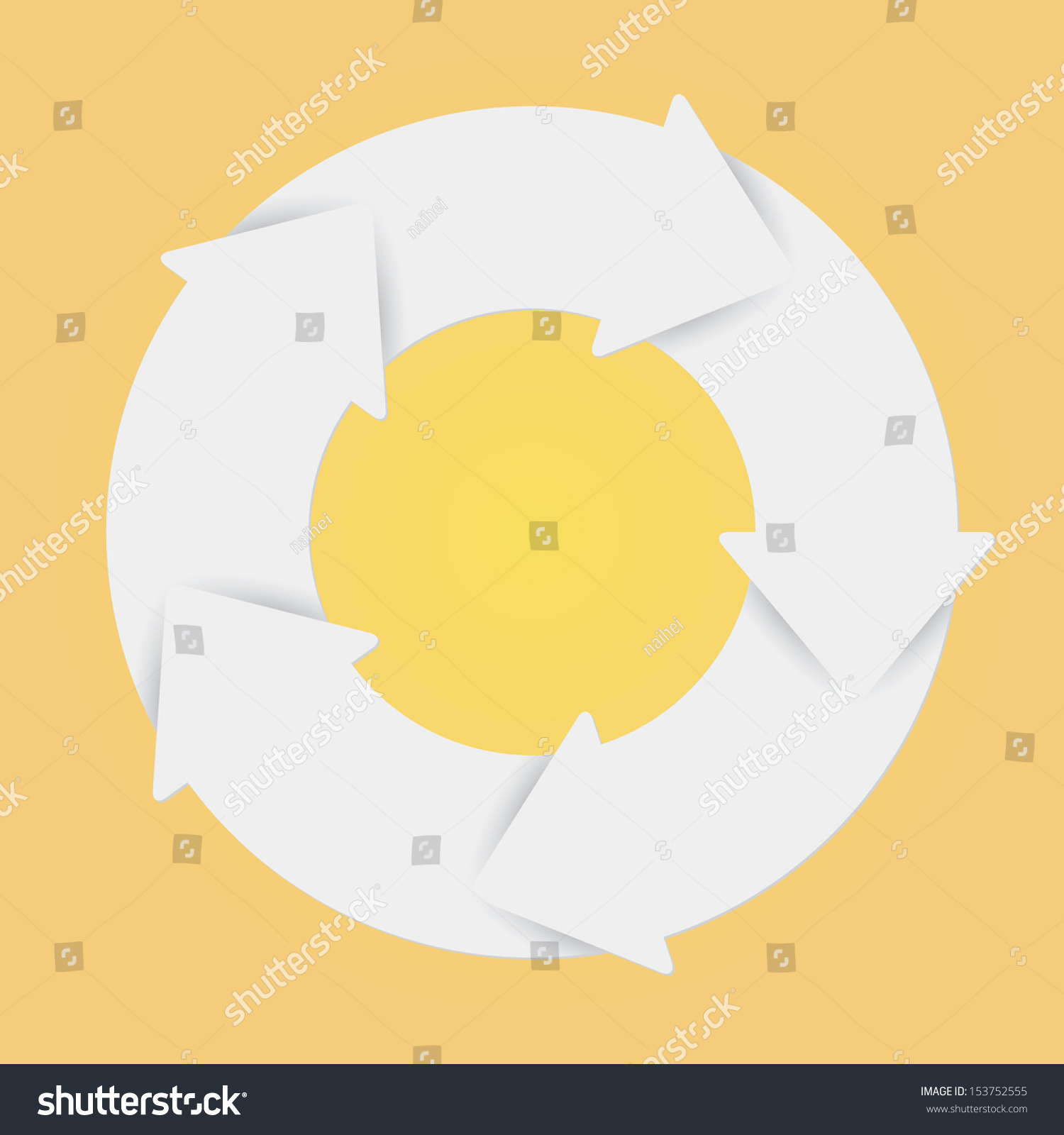 Vektor Stok Vector White Life Cycle Diagram 5 (Tanpa Royalti) 153752555 ...
