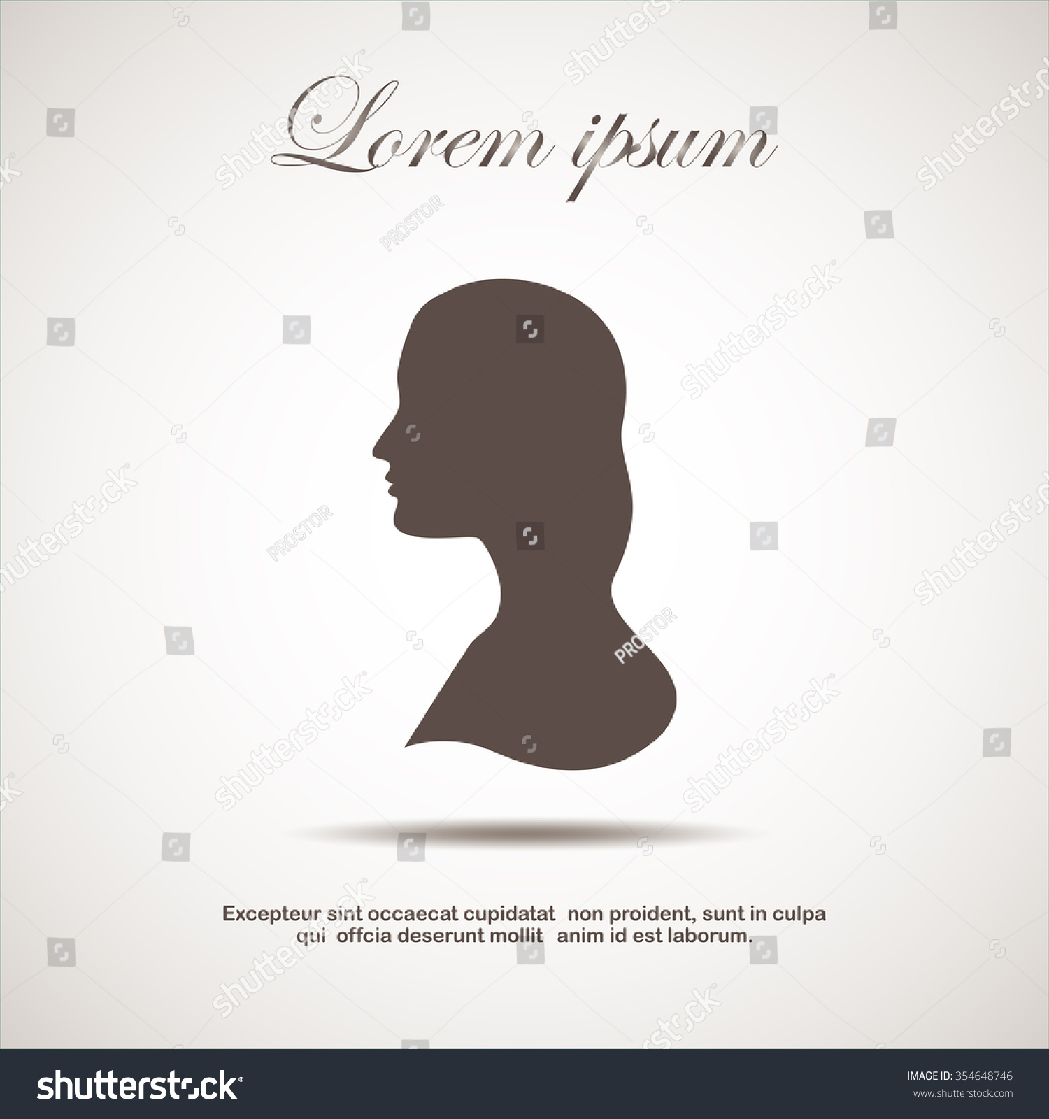 Vector Woman Profiles Stock Vector (Royalty Free) 354648746