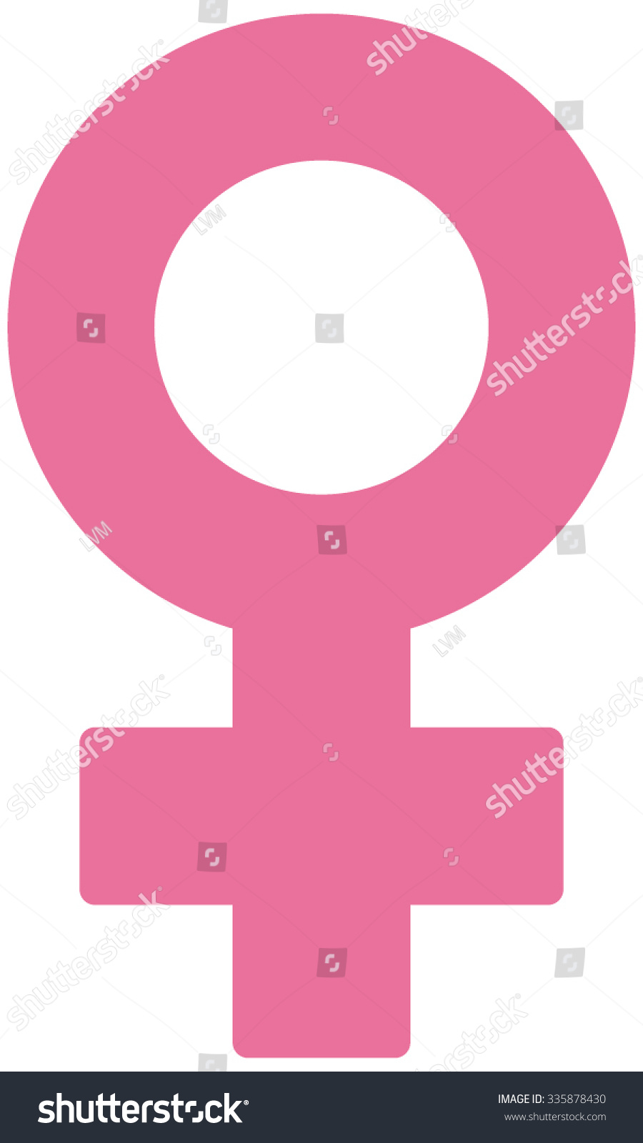 Vector Woman Symbol Stock Vector (Royalty Free) 335878430