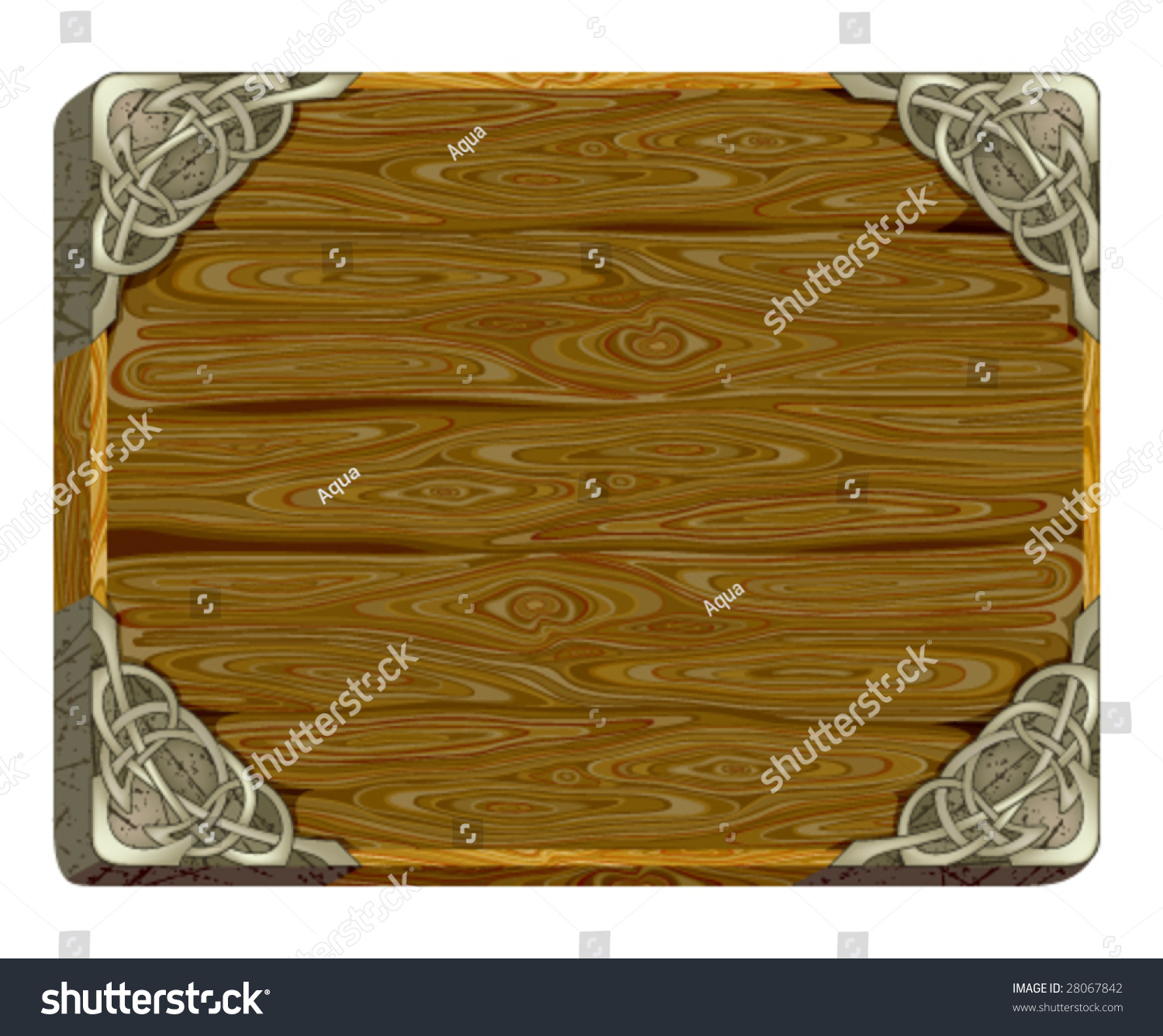 Vector Wooden Board Stock Vector (Royalty Free) 28067842 | Shutterstock