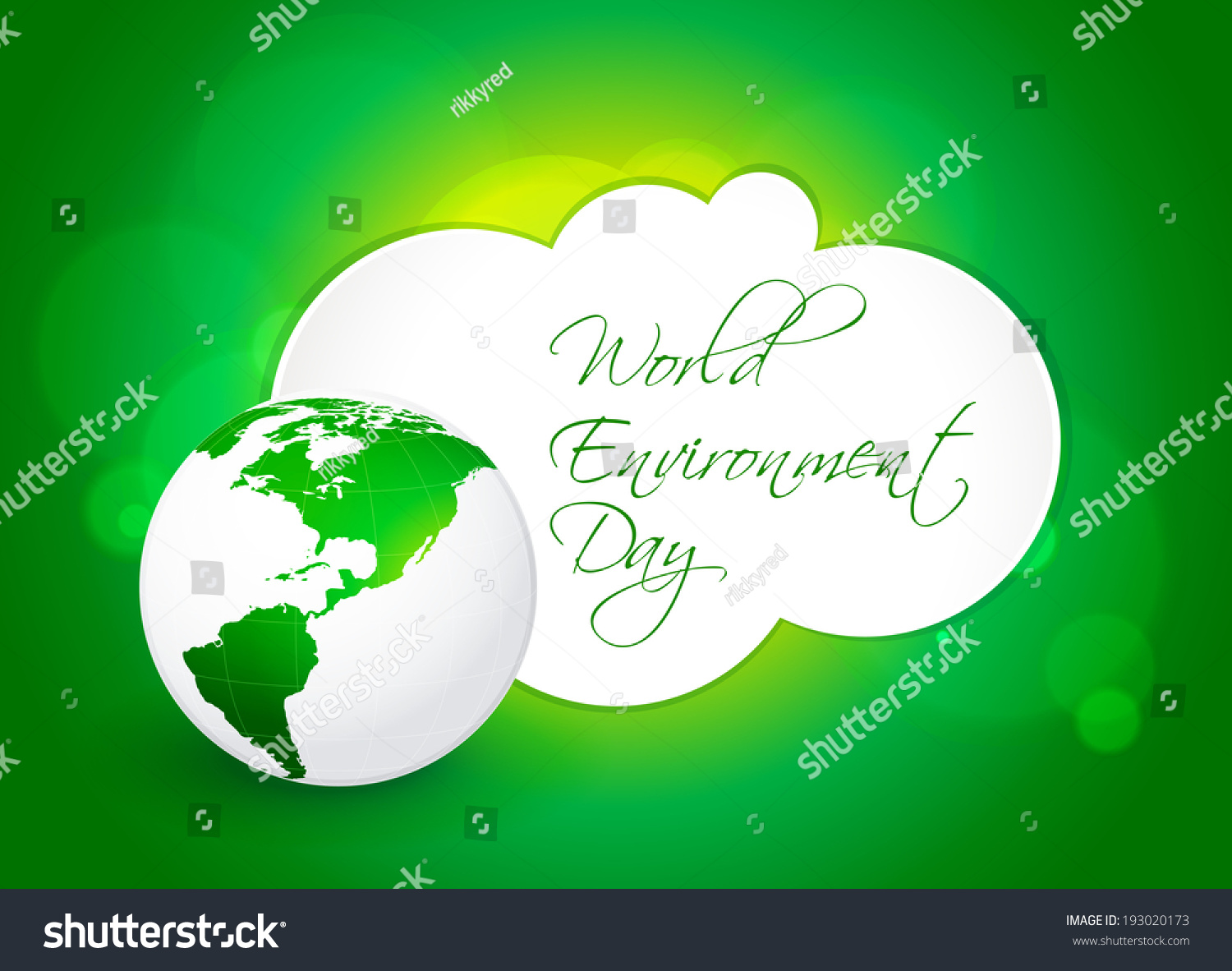 Vector World Environment Day Concept Background Stock Vector (Royalty ...