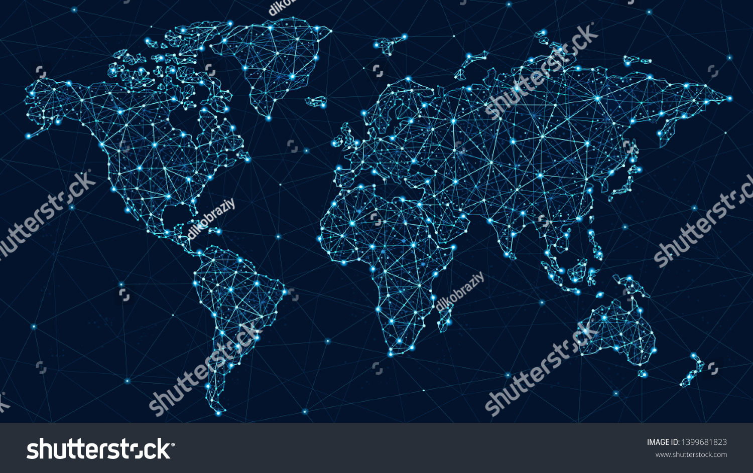 Vector World Map Global Communication Lines: เวกเตอร์สต็อก (ปลอดค่า ...