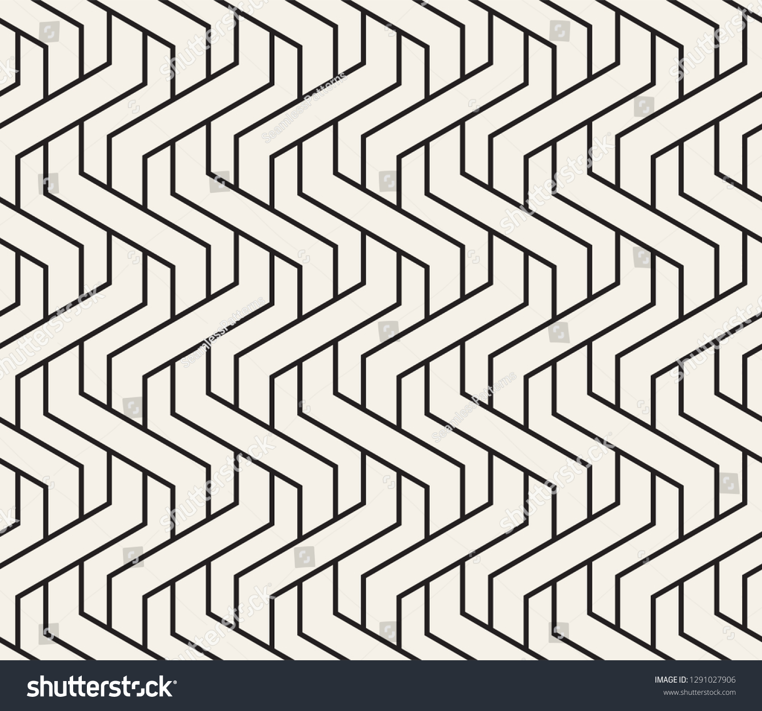 Vector Woven Seamless Pattern Stylish Interweaving: vector de stock ...