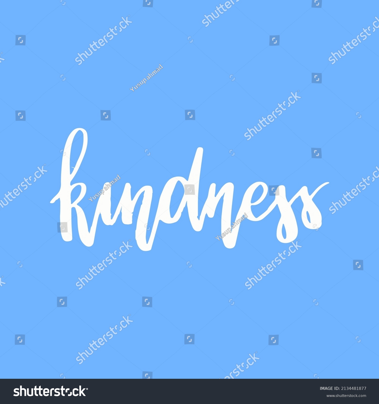 Vector Writing Kindness Concept Stock Vector (Royalty Free) 2134481877 ...