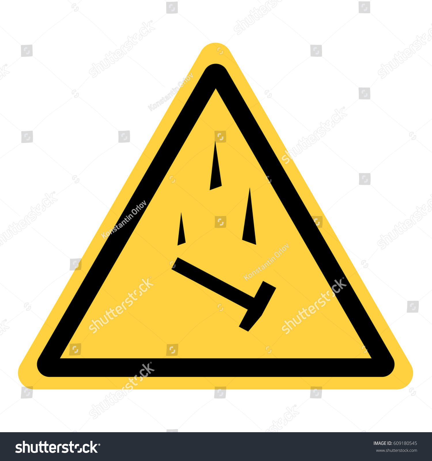 Vector Yellow Triangle Safety Sign Falling: เวกเตอร์สต็อก (ปลอดค่า ...