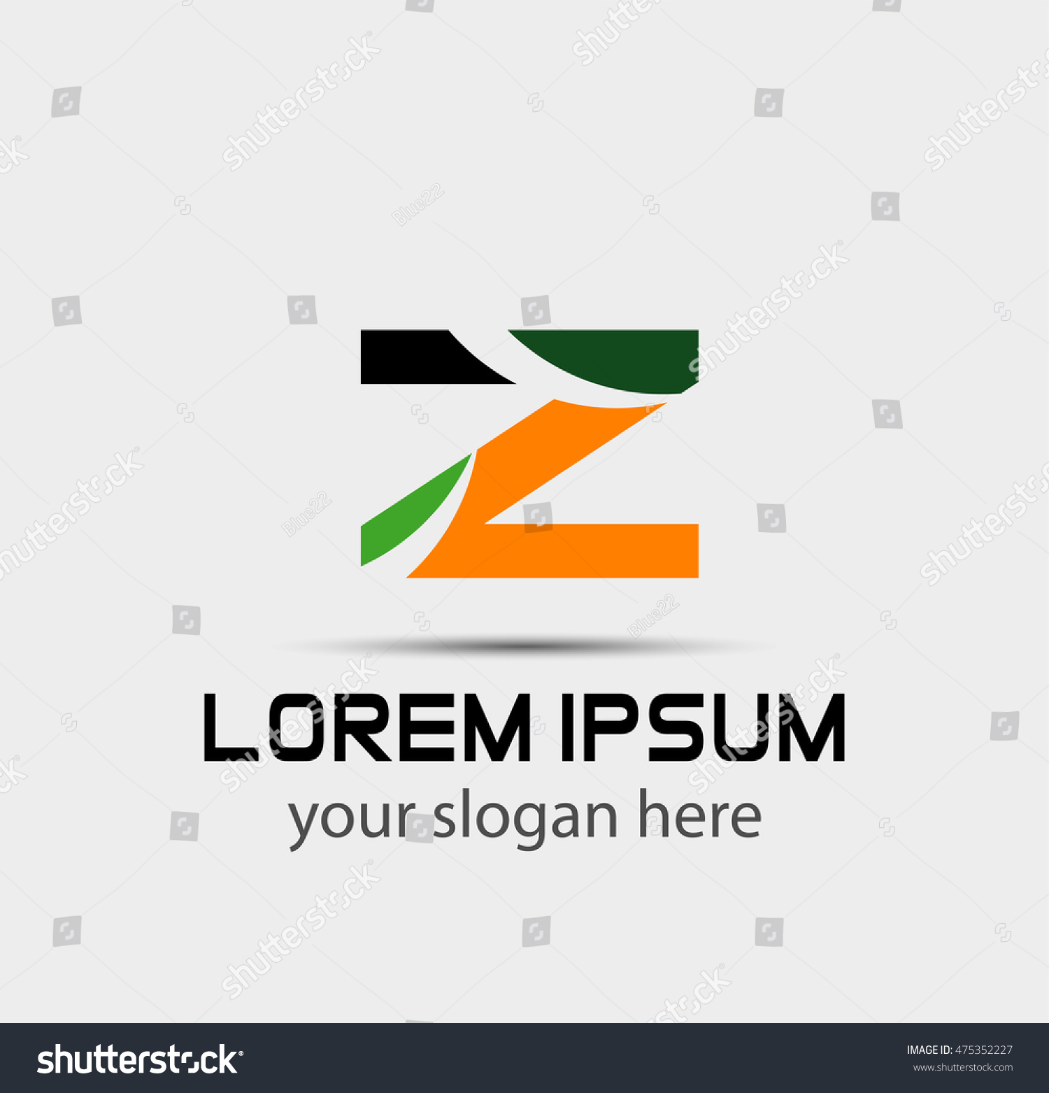 Vector Z Logo Icons Stock Vector (Royalty Free) 475352227