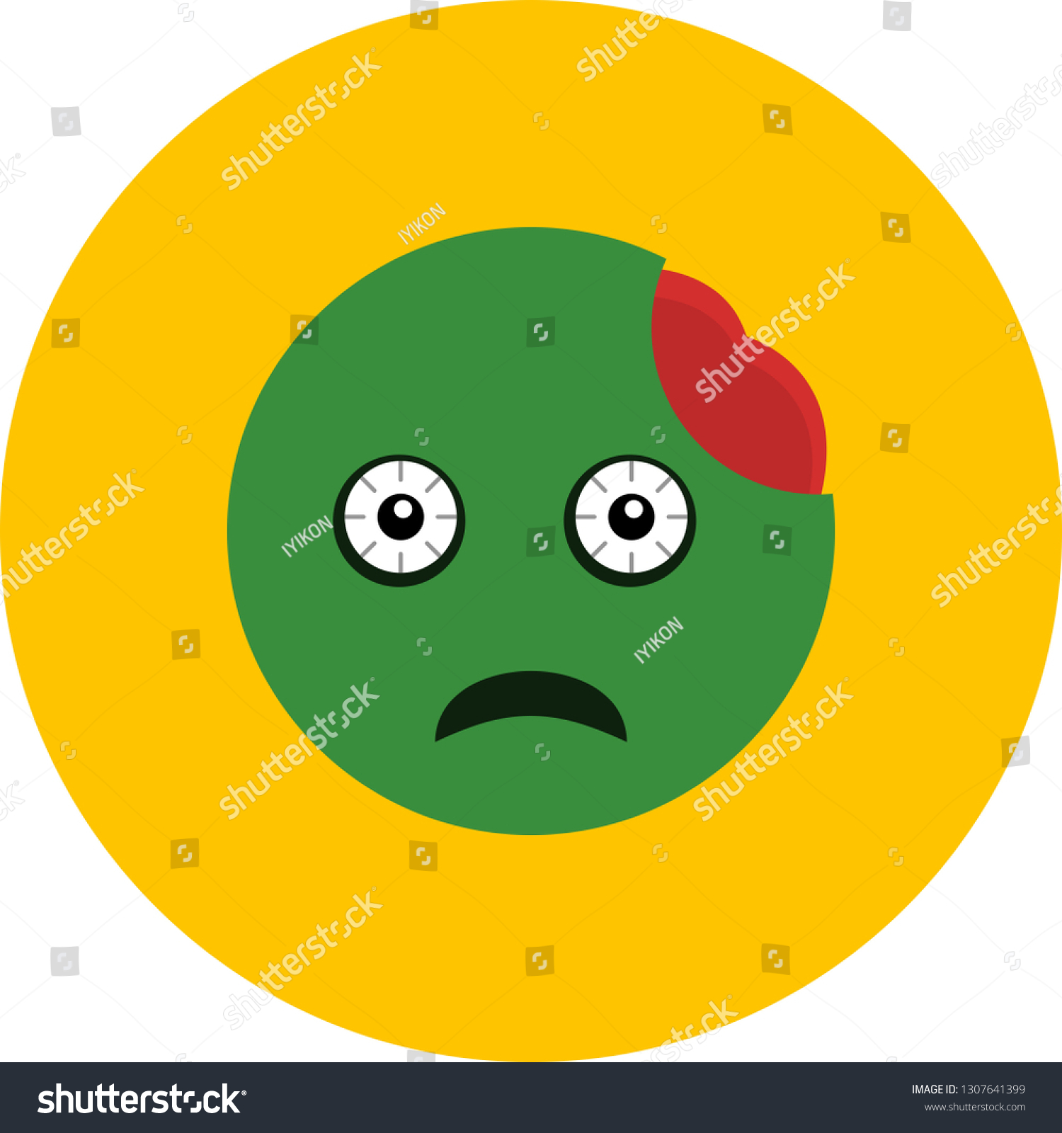 Vector Zombie Emoji Icon Stock Vector (Royalty Free) 1307641399 ...