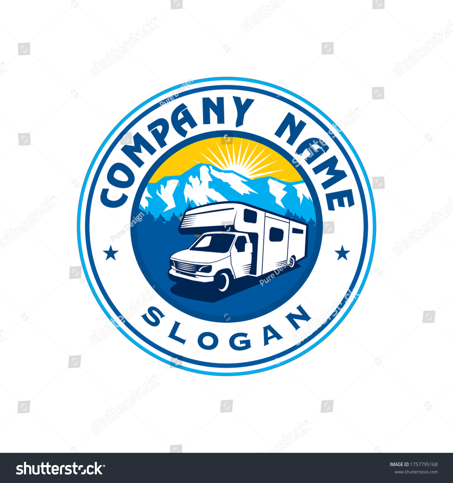 Vehicle Logo Trailer Logo Vector Stock Vector (Royalty Free) 1757795168 ...