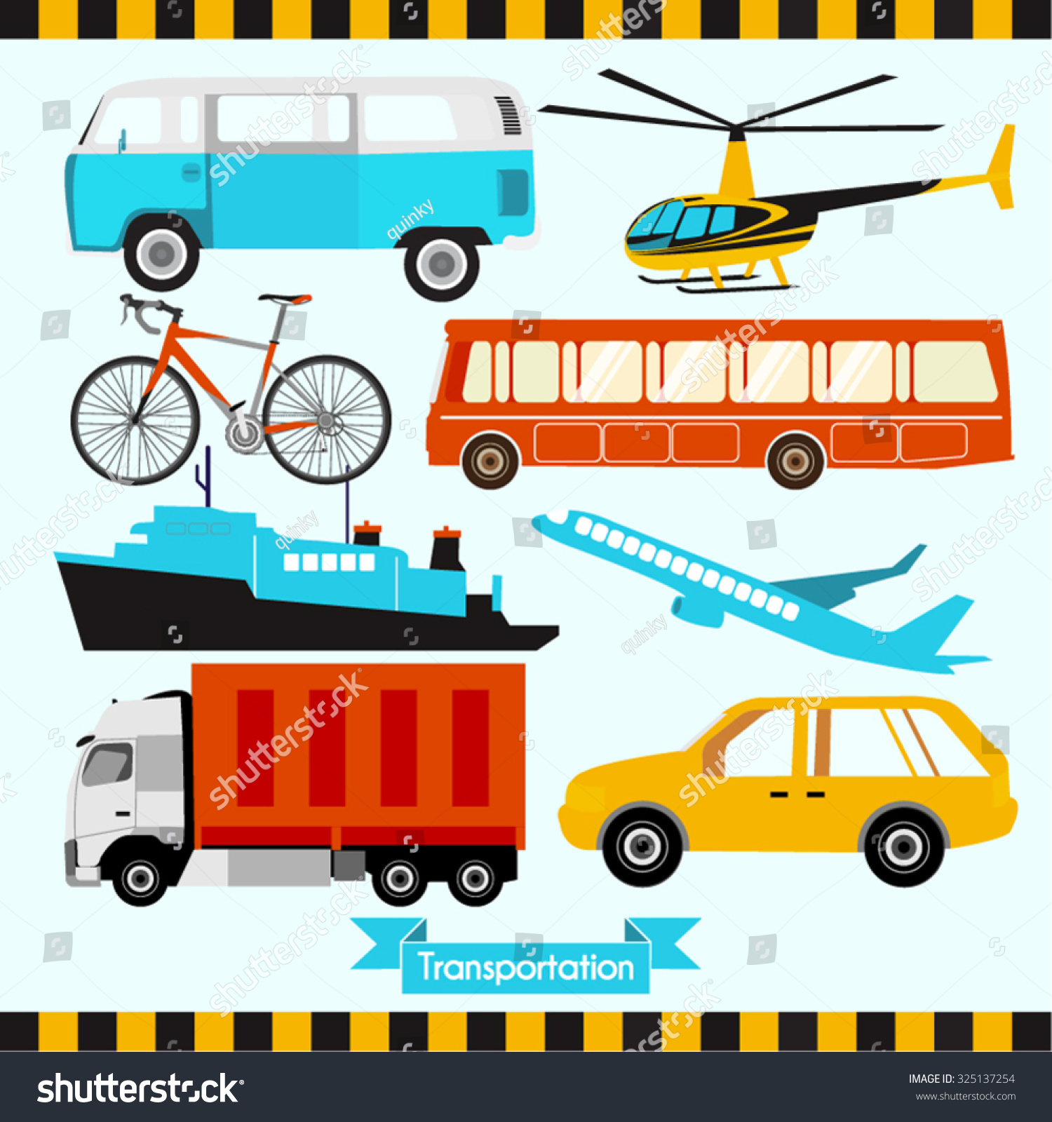Vehicles Vector Design Illustration Stock Vector (Royalty Free) 325137254
