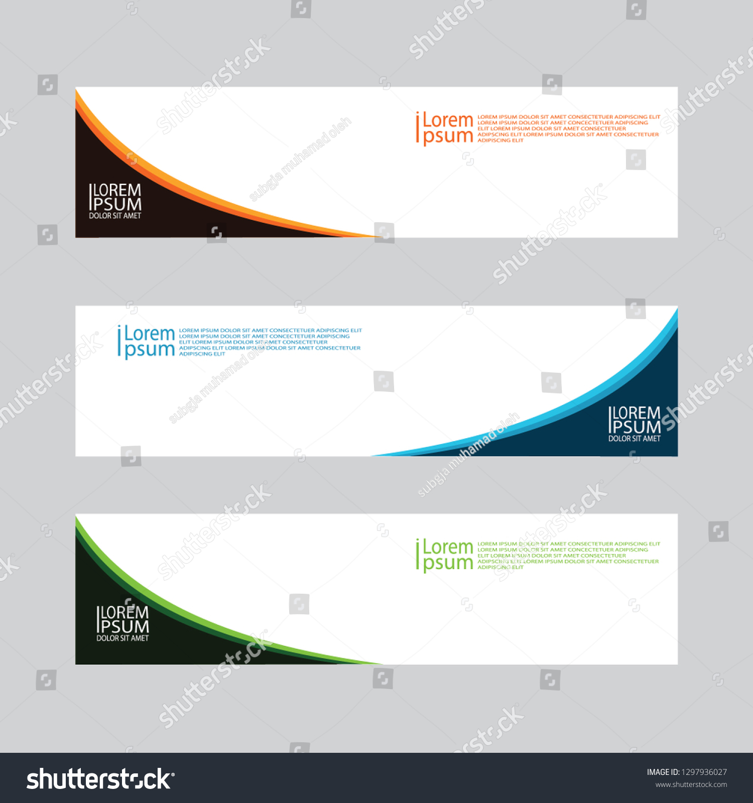 Vektor Banner Abstrack Geometric Simple Modern Stock Vector (Royalty ...