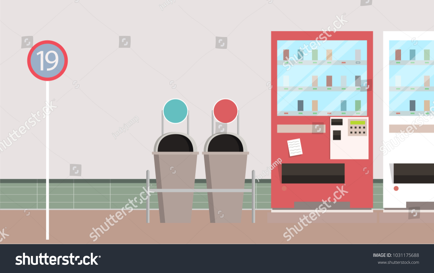 Vending Machine Cartoon Vector Bin Vector Stock Vector (Royalty Free ...