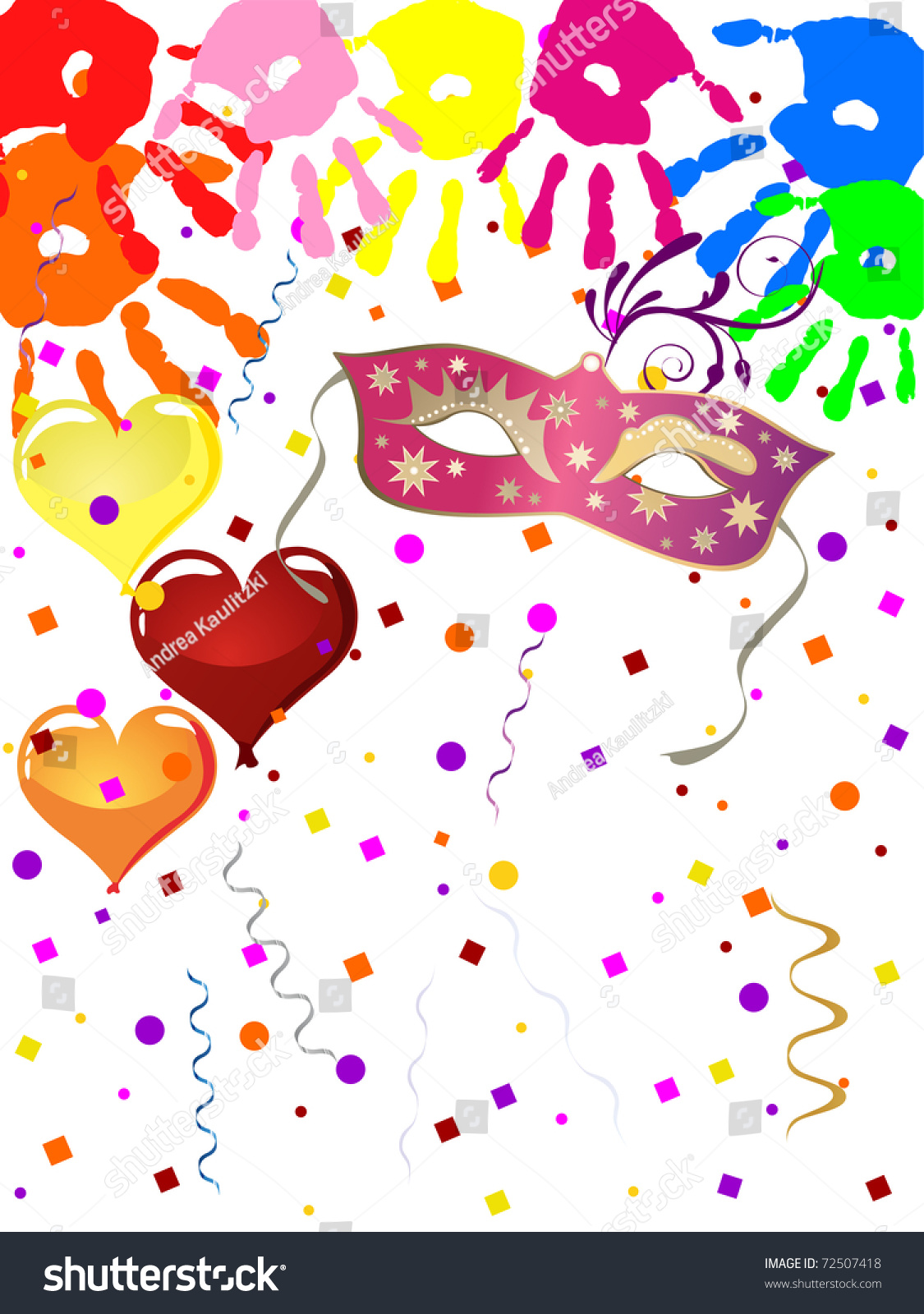 Venetian Party Background Vector Stock Vector (Royalty Free) 72507418