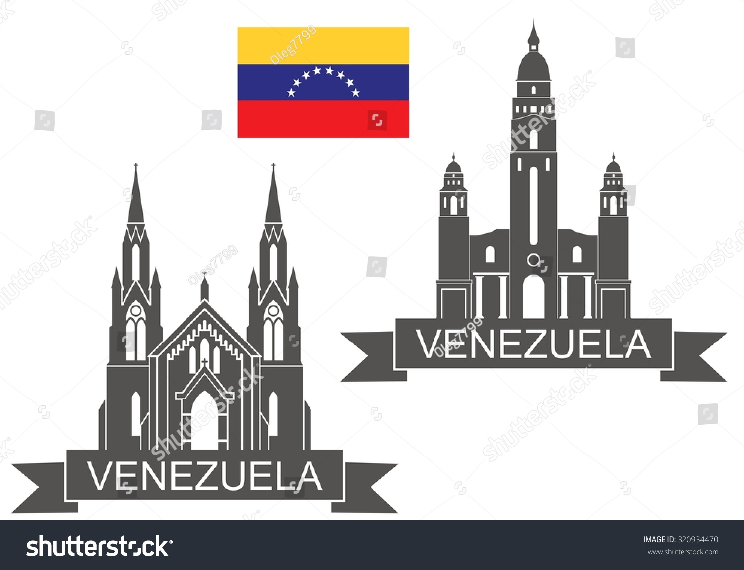 Venezuela Logo Eps 10 Vector Illustration Stock Vector (Royalty Free ...