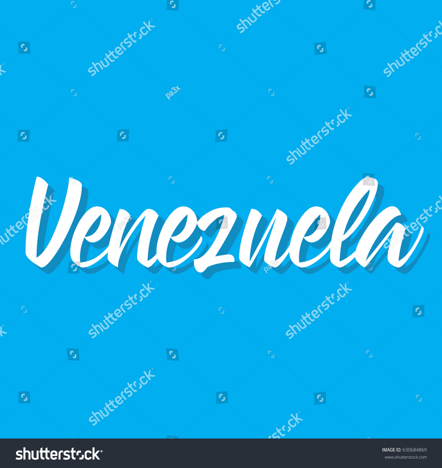 Venezuela Text Design Vector Calligraphy Typography Stock Vector ...