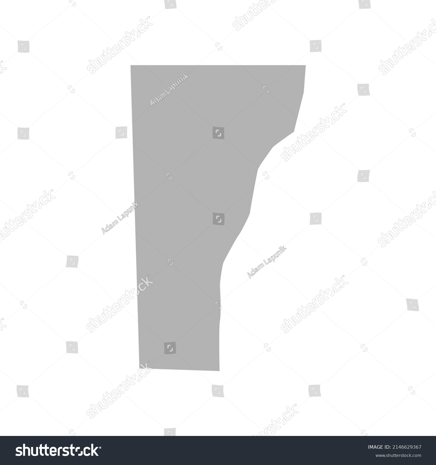 Vermont Map Vector Icon On White Stock Vector (Royalty Free) 2146629367 ...