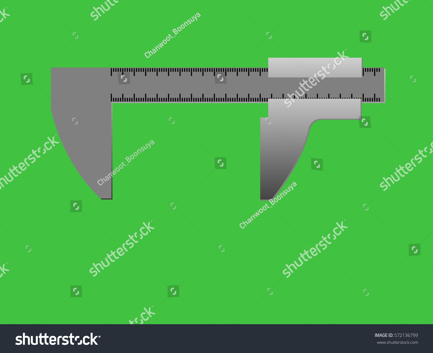 Vernier Calipervector Illustration Stock Vector (Royalty Free ...