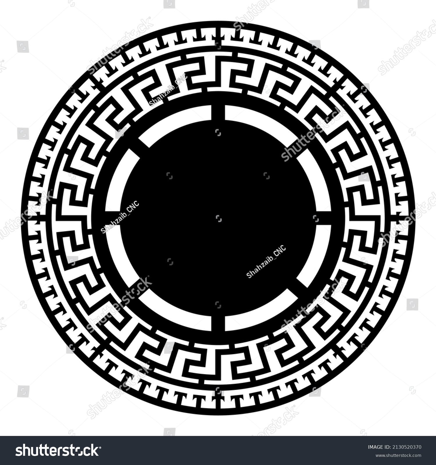 Versace Design Laser Cutting Vector File Stock Vector (Royalty Free ...