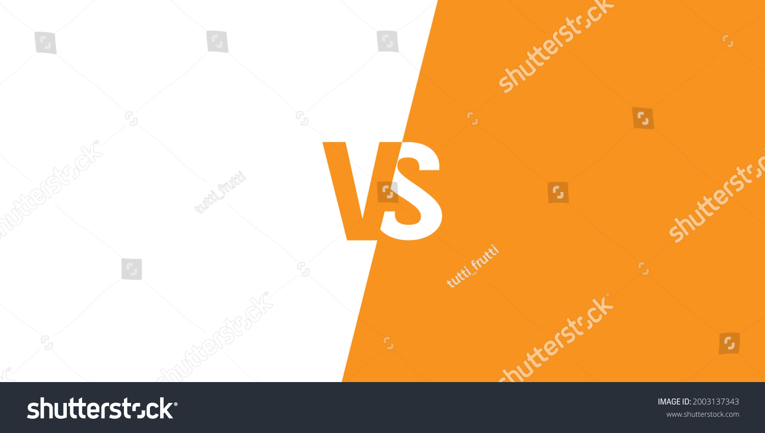 Versus Sign Contrast Vector Illustration Stock Vector (Royalty Free ...
