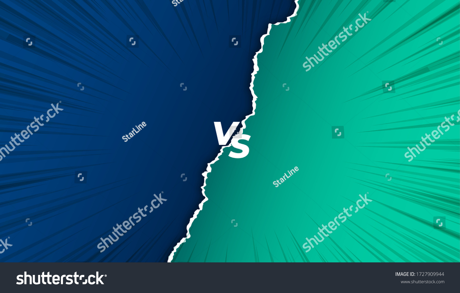 Versus Vs Screen Background Torn Paper Stock Vector (Royalty Free ...