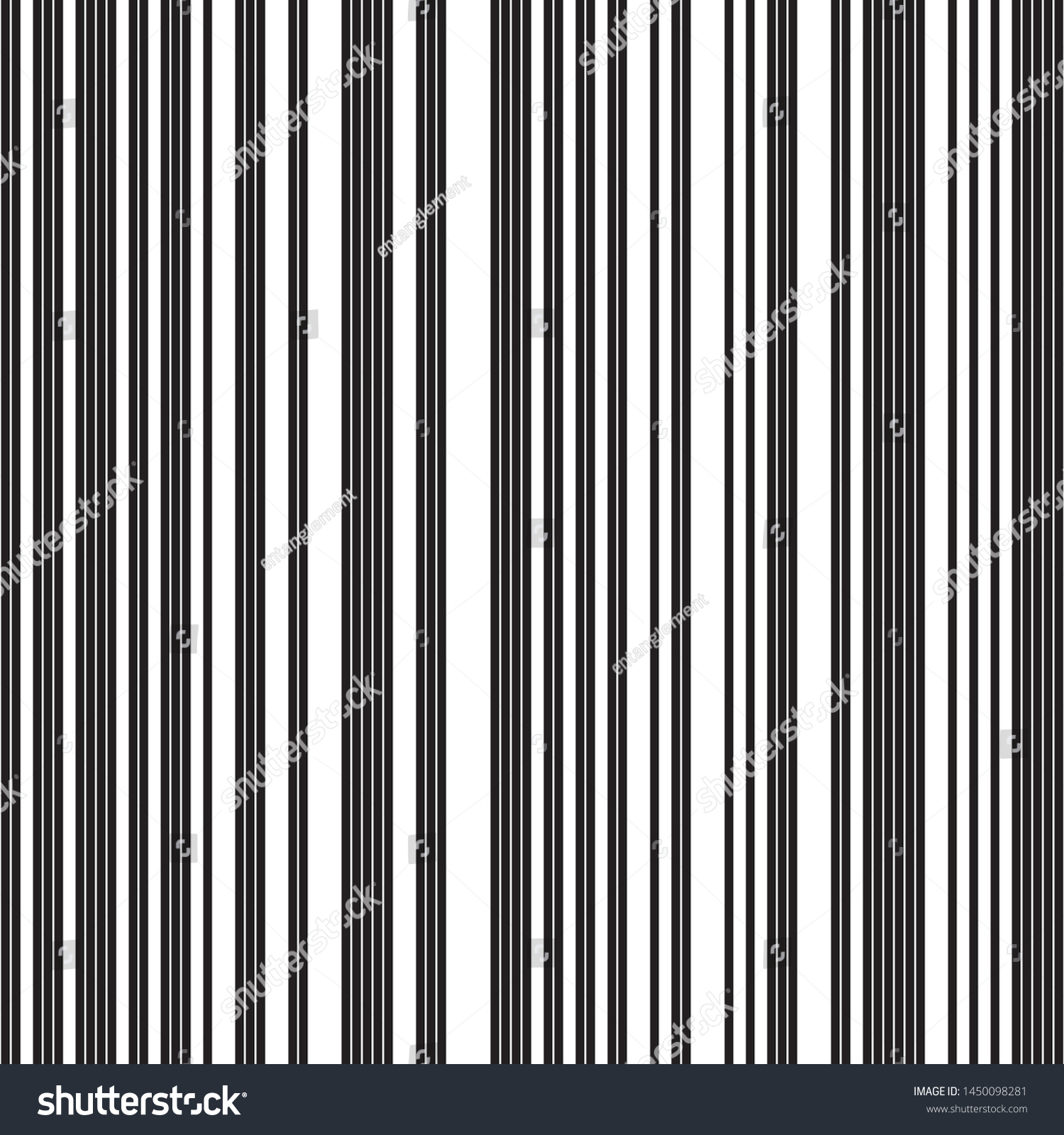 Vertical Black Bands Vector Seamless Texture Stock Vector (Royalty Free ...