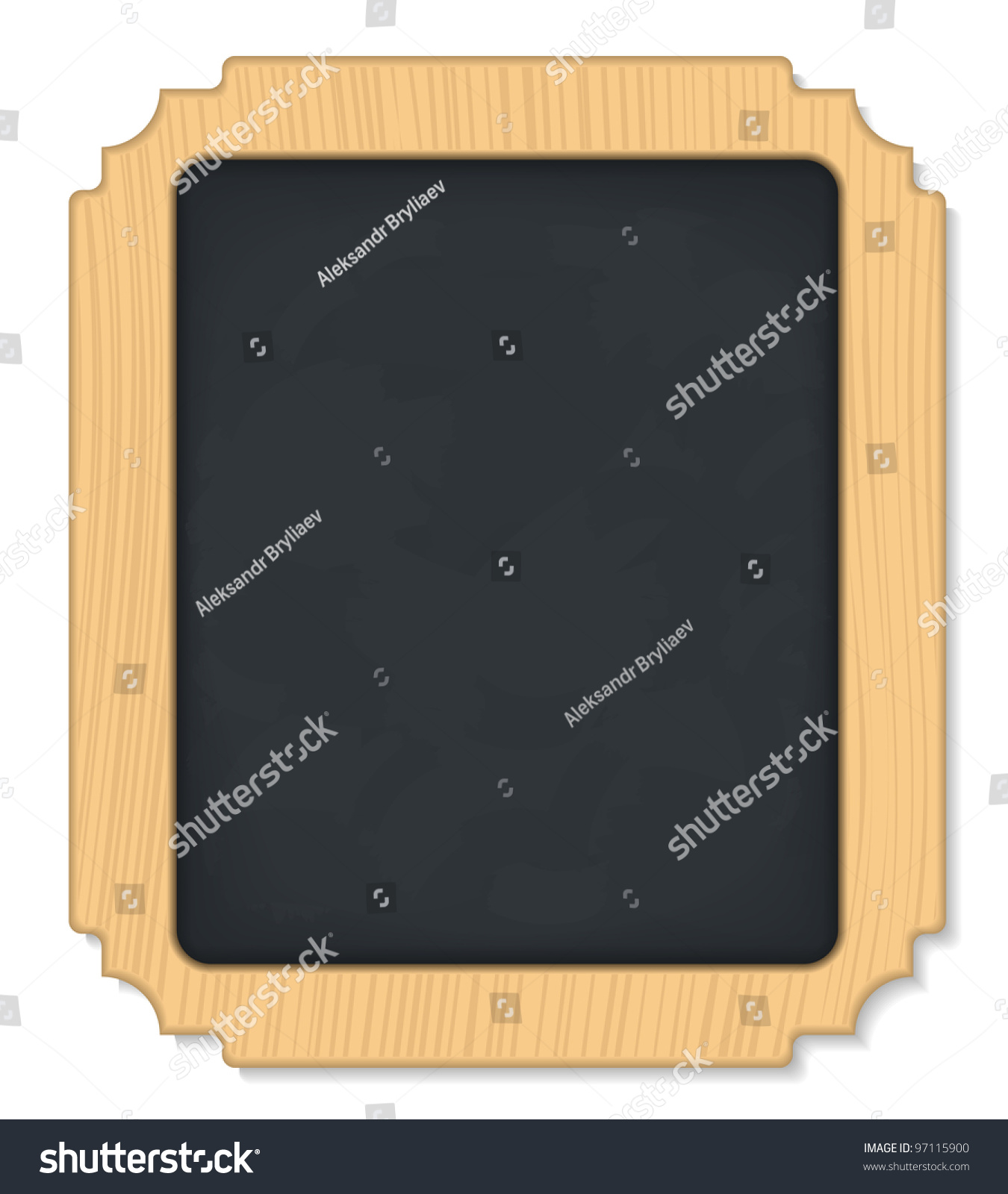 Vertical Blackboard Vector Eps10 Illustration Stock Vector (Royalty ...