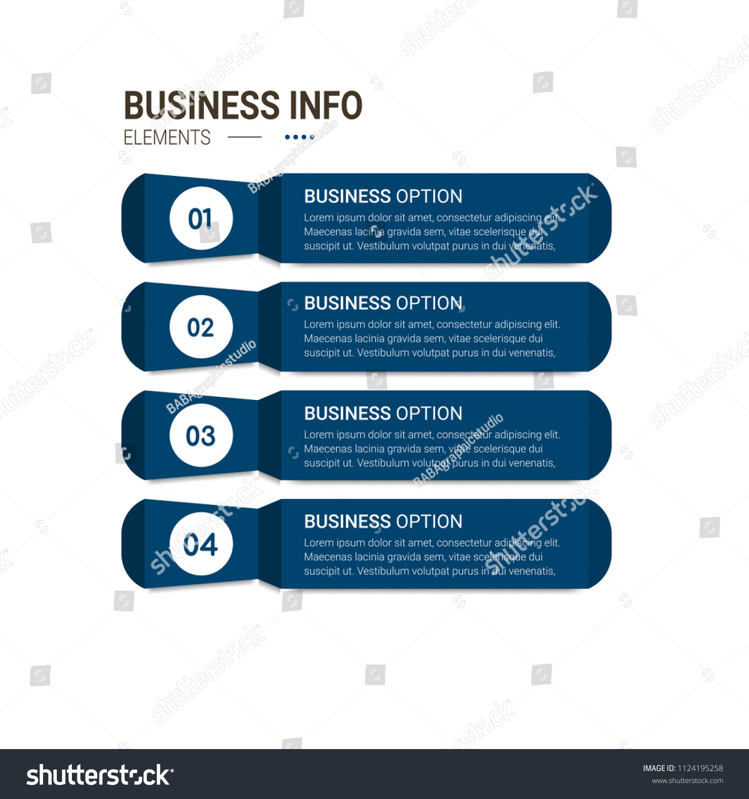Vertical Infographic Solutions Stock Vector (Royalty Free) 1124195258 ...