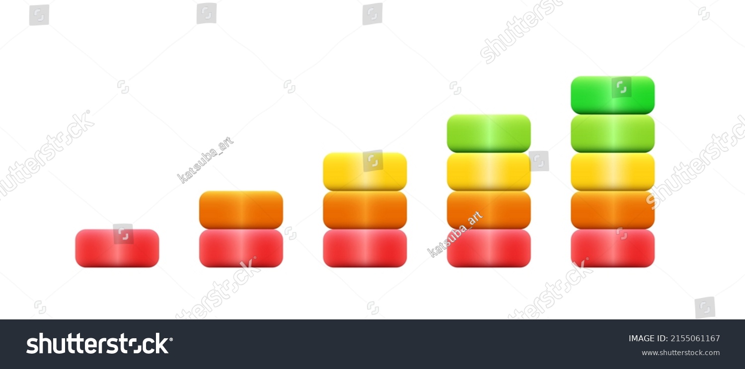 Vertical Loading Bars Vector Clipart Isolated Stock Vector (Royalty ...