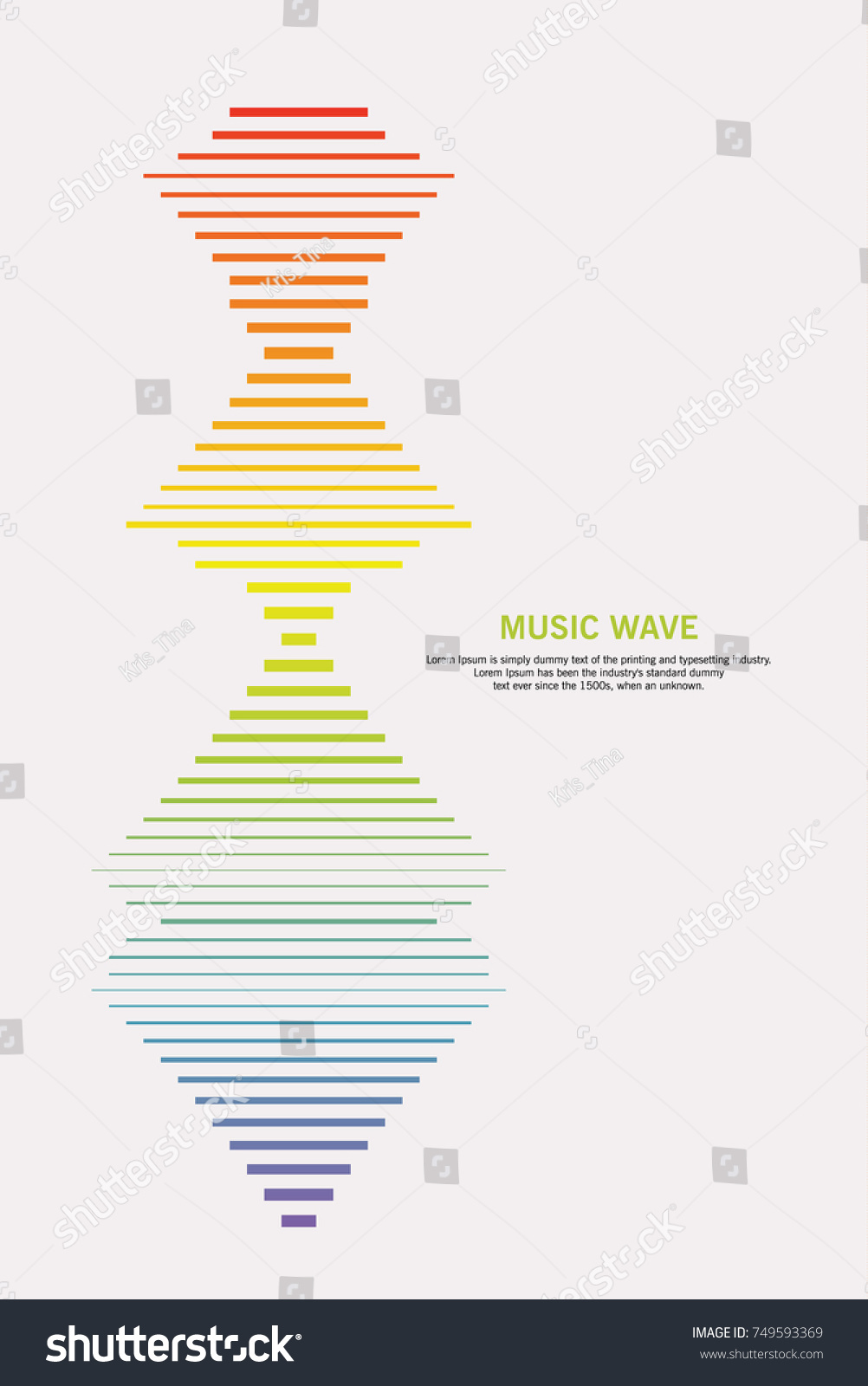 Vertical Music Wave Background Audio Equalizer Stock Vector (Royalty ...