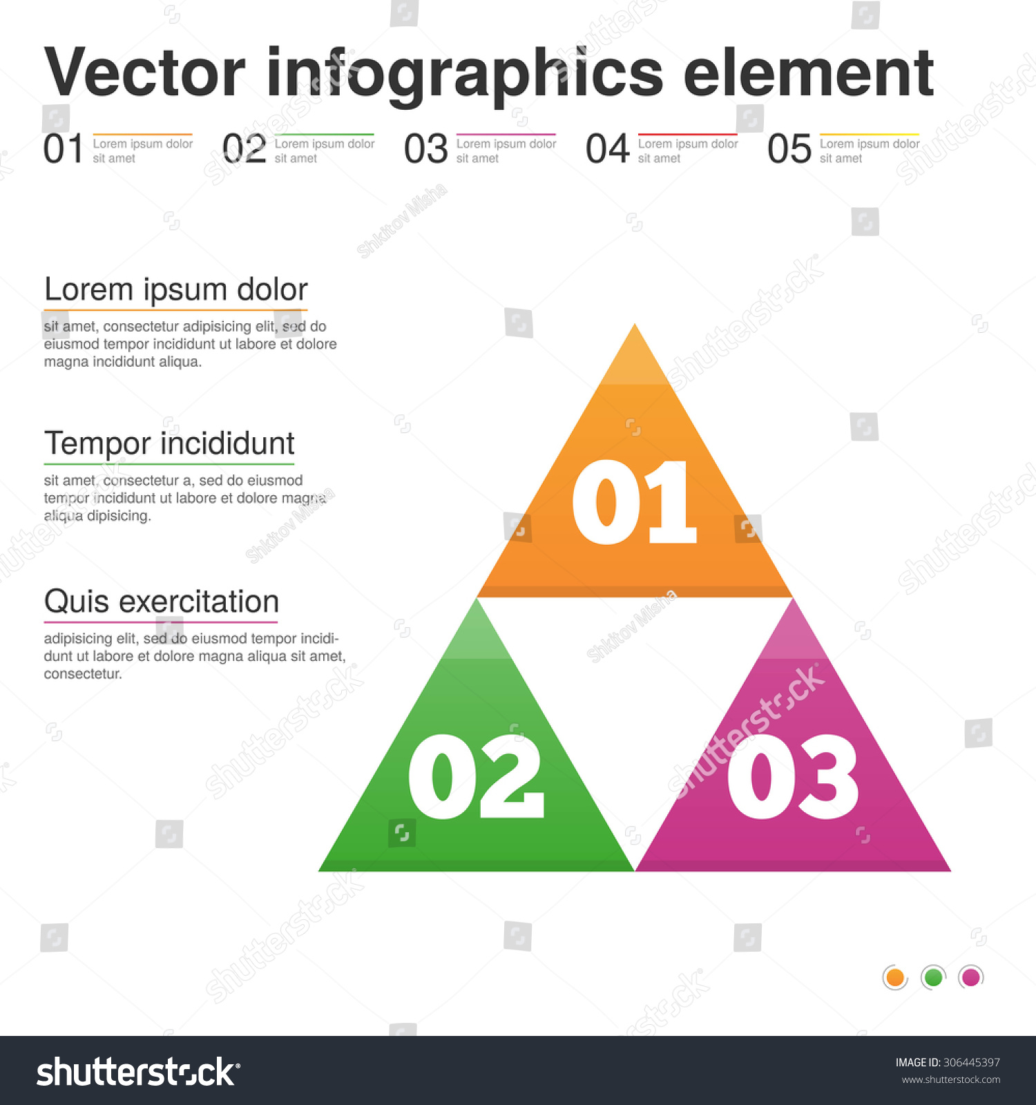 Vertical Vector Chart Templatebusiness Infographics Elements: vector de ...