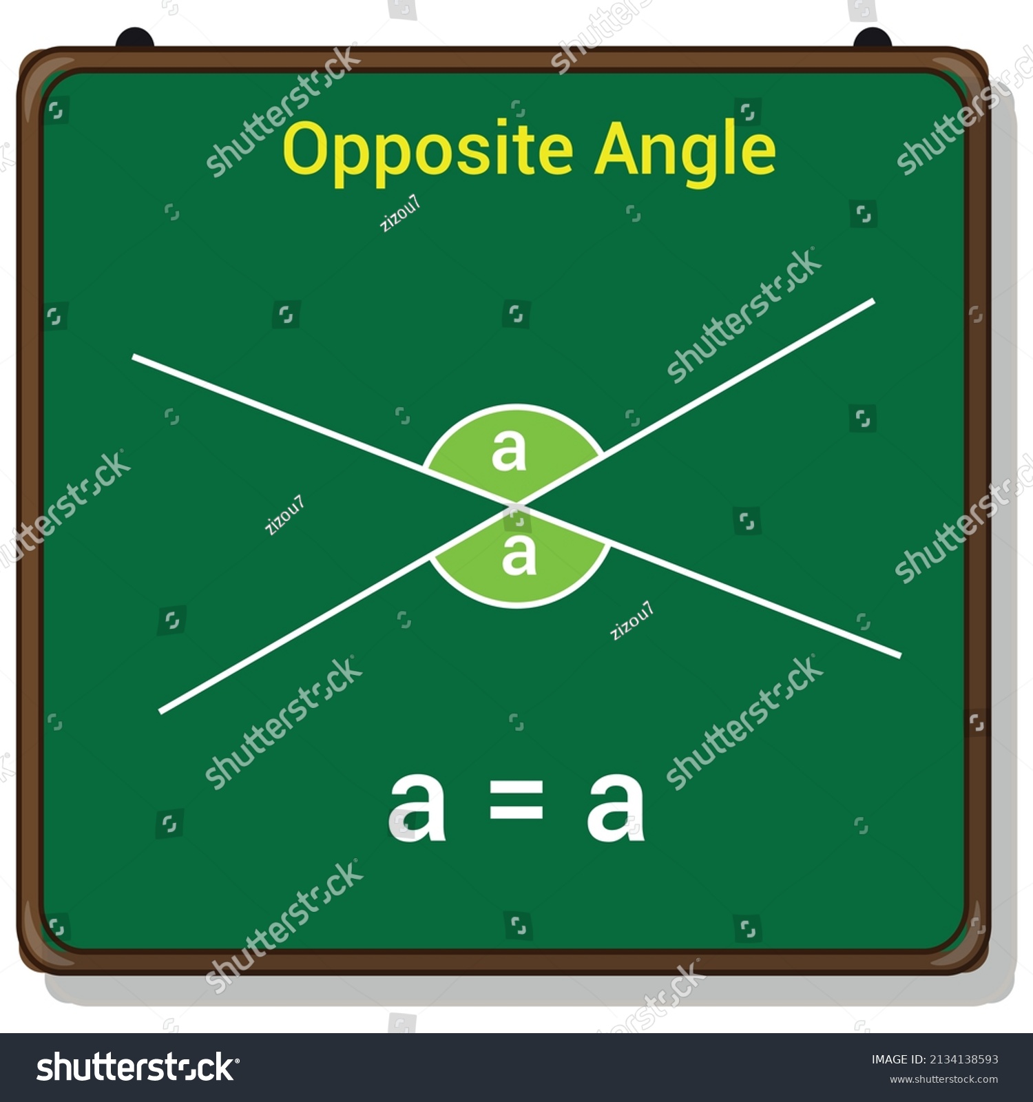 Vertically Opposite Angles Mathematics Stock Vector (Royalty Free ...