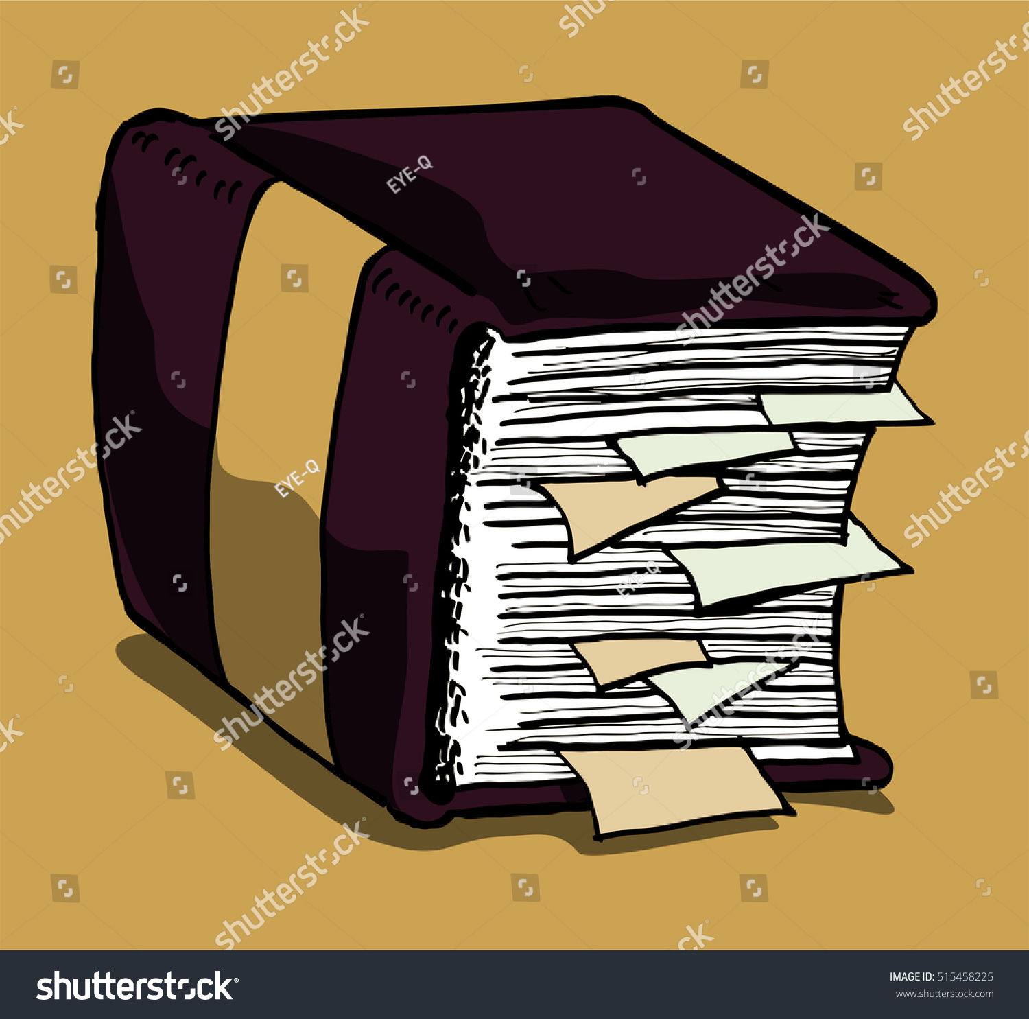 Very Big Book Vector Comic Illustration: vector de stock (libre de ...