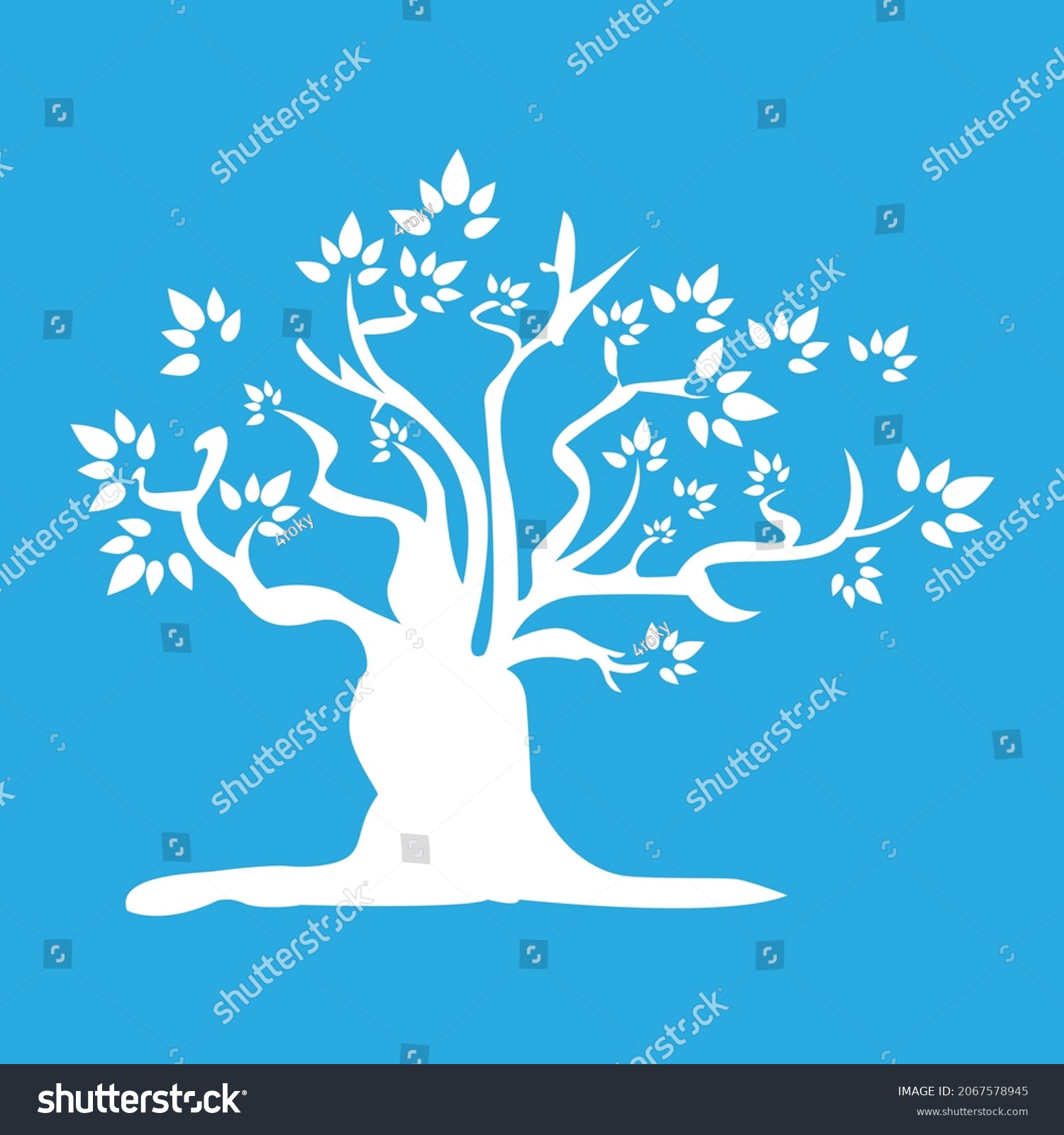 Very Old Tree Generation Tree Vector Stock Vector (Royalty Free ...