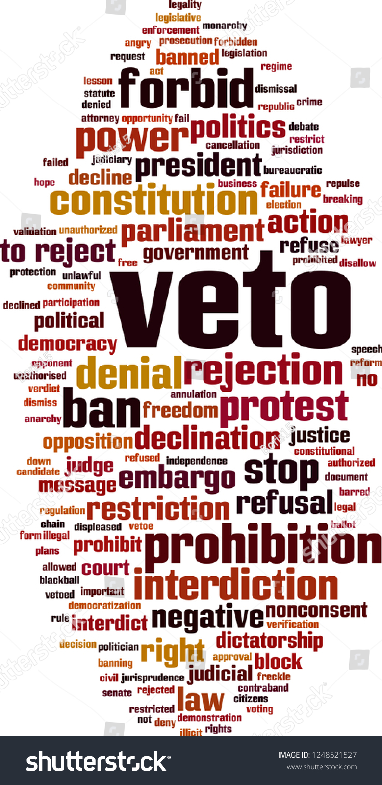 Veto Word Cloud Concept Vector Illustration Stock Vector (Royalty Free ...
