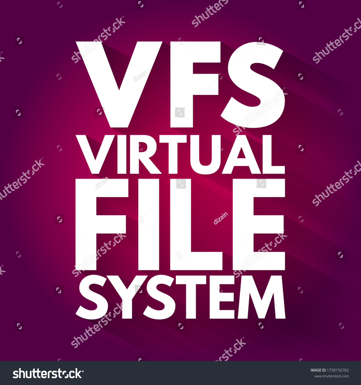 Vfs Virtual File System Acronym Technology Stock Vector (Royalty Free ... Vfs Virtual File System Acronym Technology Stock Vector (Royalty Free ...