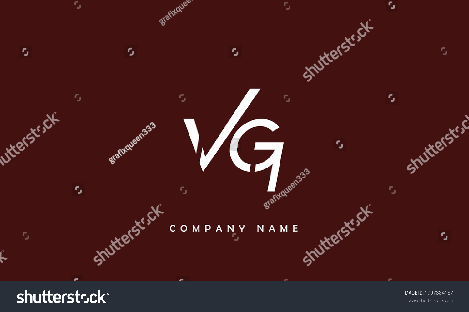 Vg Gv Alphabets Letters Logo Monogram Stock Vector (Royalty Free ...