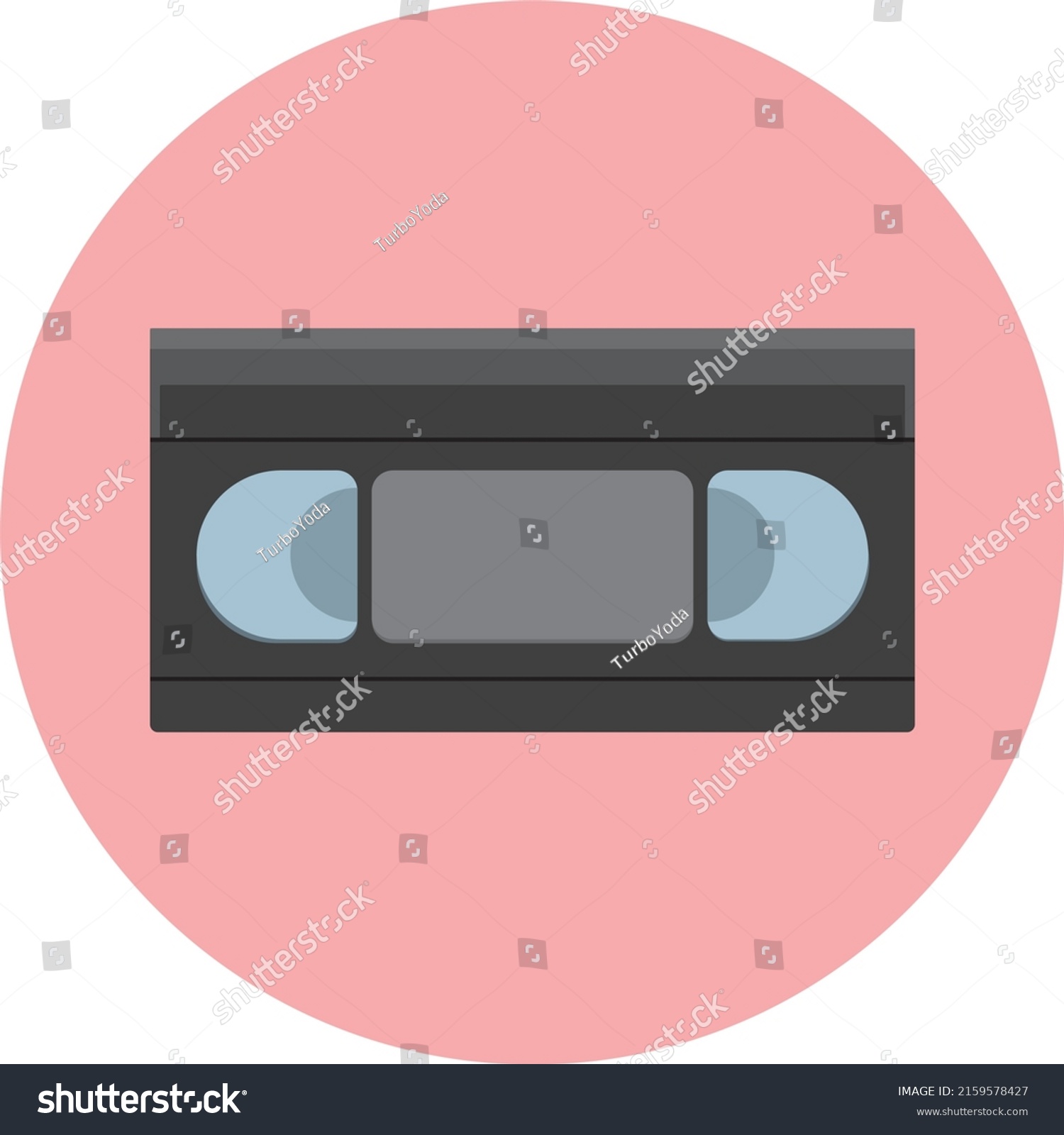Vhs Cassette Icon Vector Vhs Tape Stock Vector (Royalty Free ...