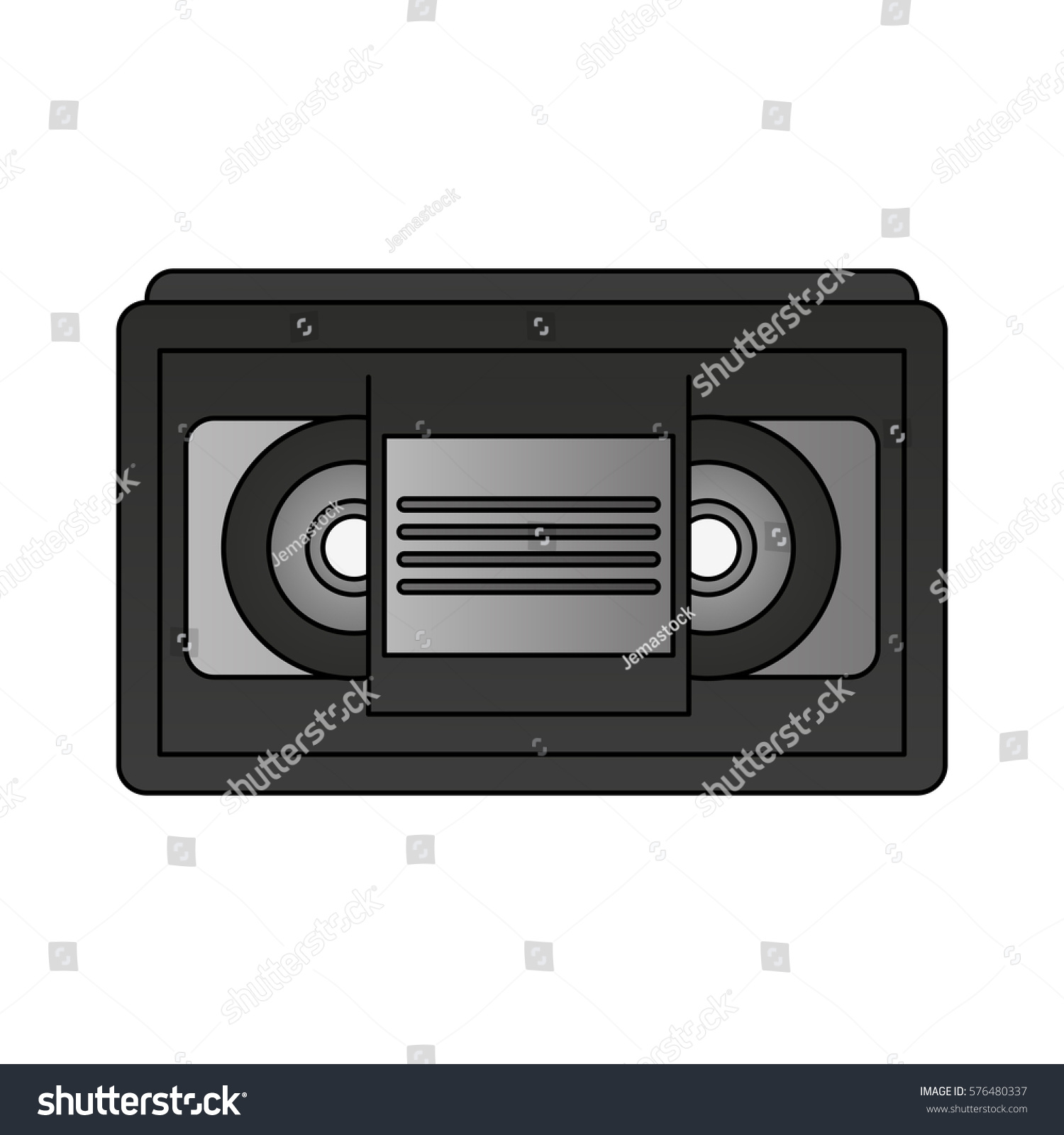 Vhs Tape Icon Stock Vector (Royalty Free) 576480337 | Shutterstock