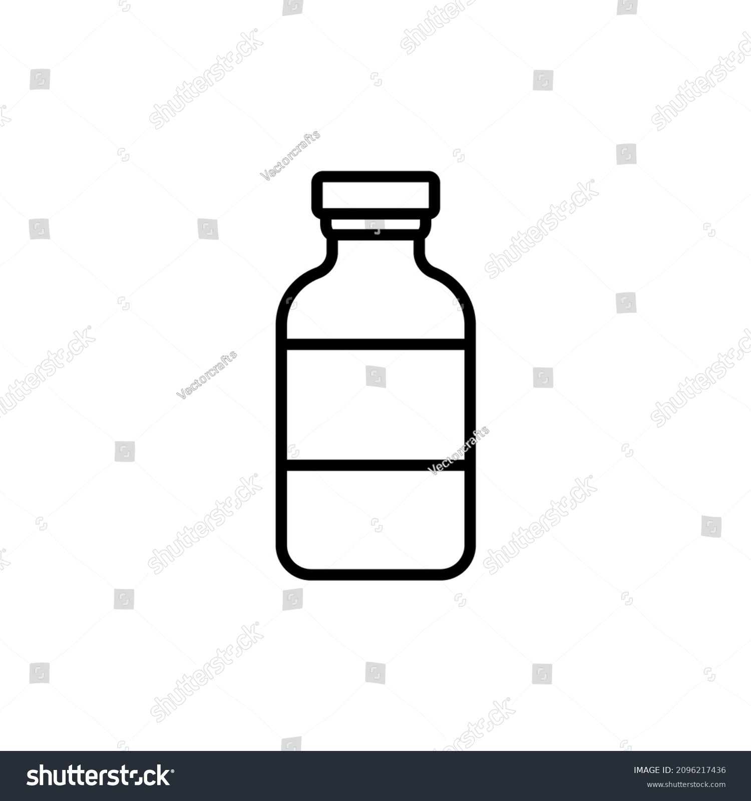 Vial Icon Design Template Vector Isolated Stock Vector (Royalty Free ...