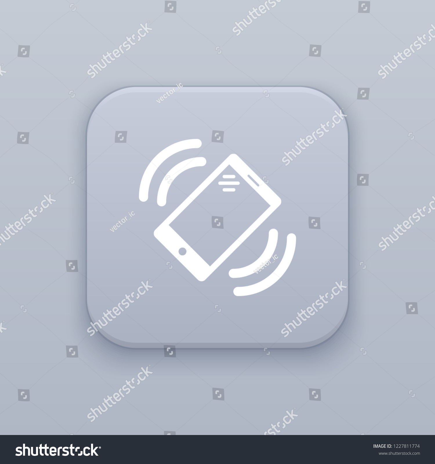 Vibration Vibrating Vibrate Button Best Vector Stock Vector (Royalty ...
