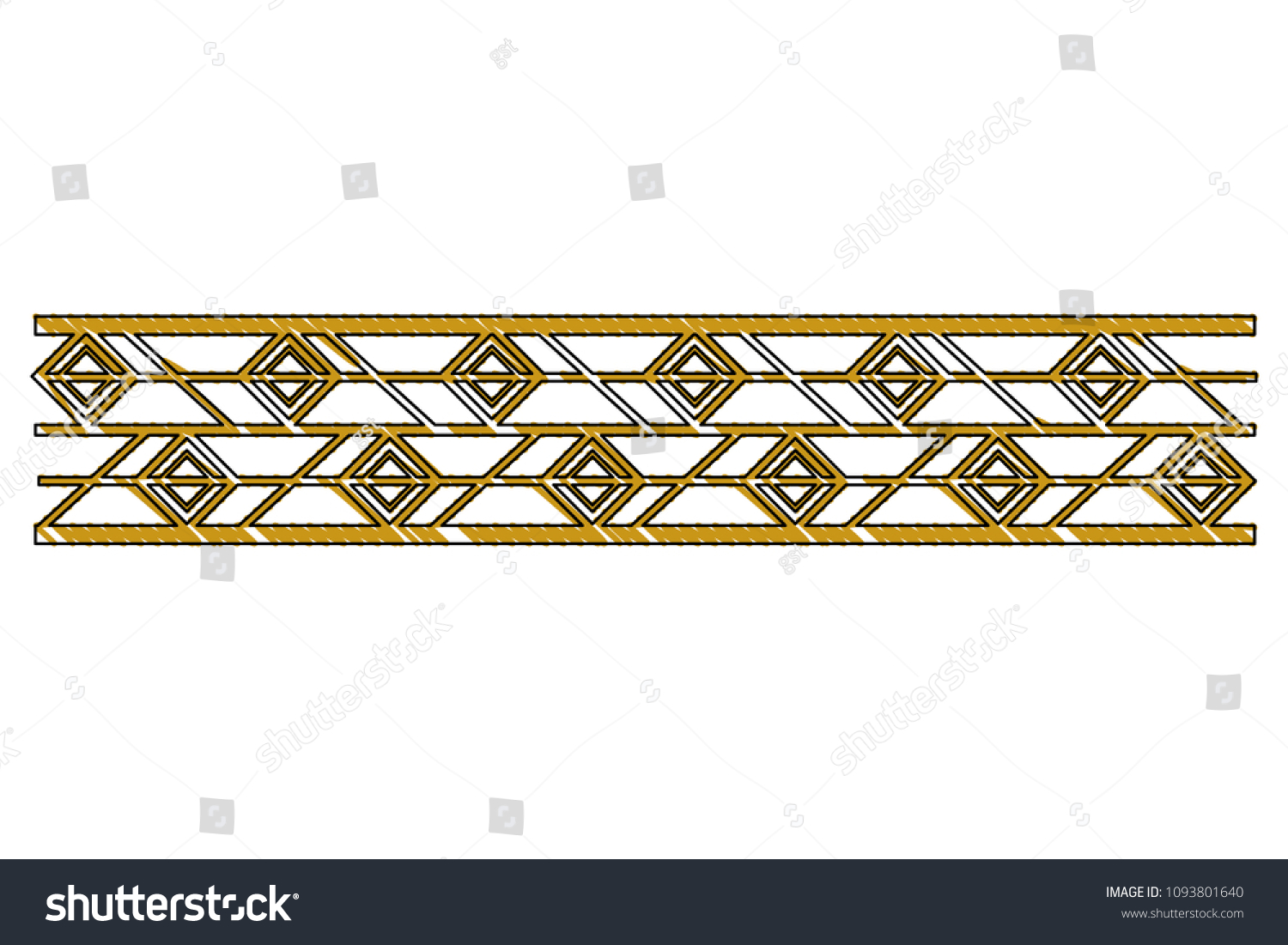 Victorian Line Border Style Stock Vector (Royalty Free) 1093801640 ...
