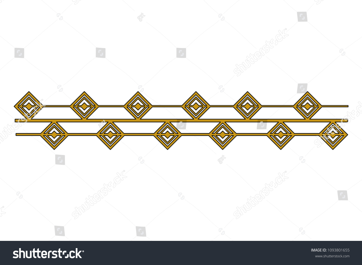 Victorian Line Border Style Stock Vector (Royalty Free) 1093801655 ...